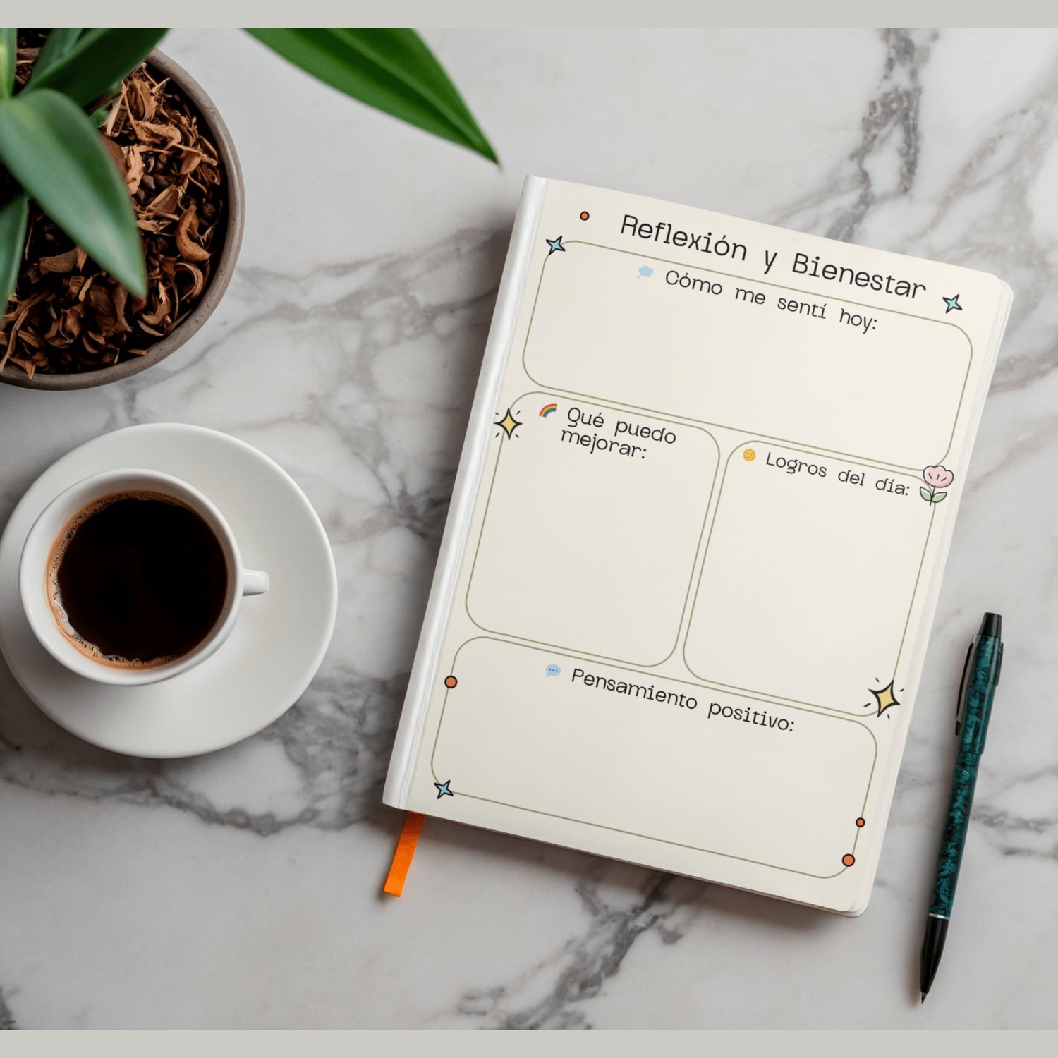 Planner Digital Diario | Gratitud, Hábitos y Bienestar - Payhip