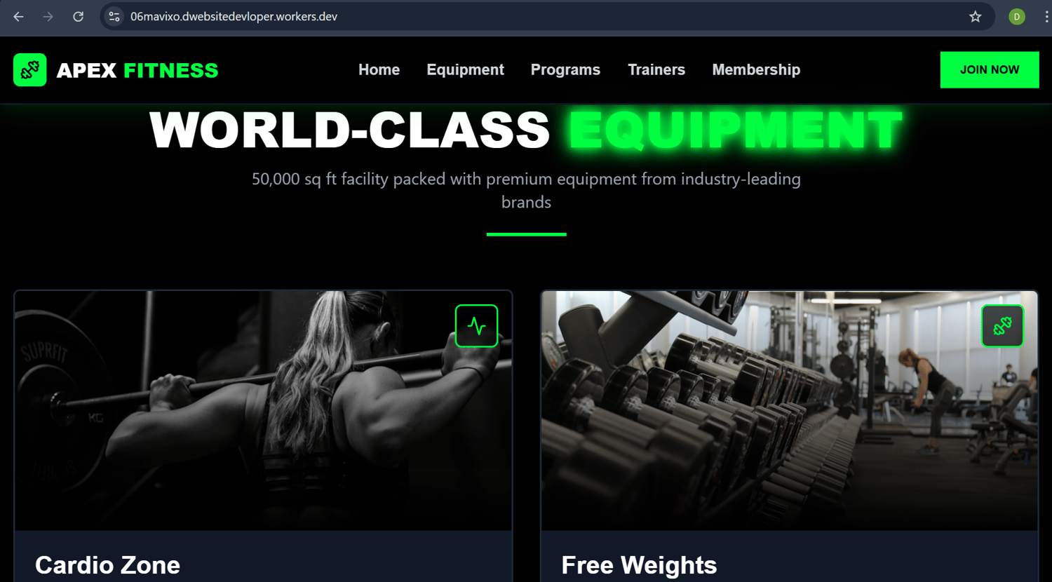 APEX FITNESS – Gym Website - Payhip