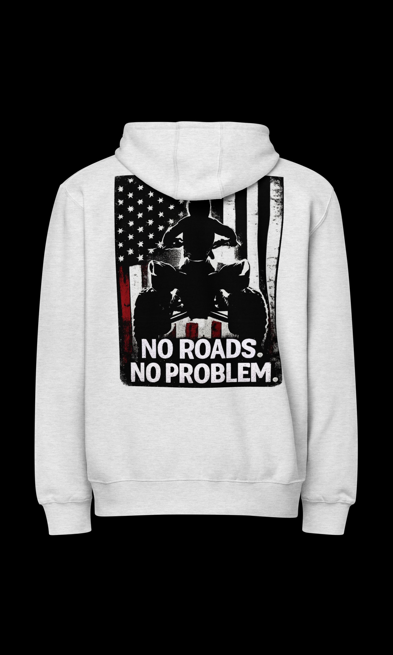 No Roads No Problem Hoodie UTV/ATV Off-Road Graphic Hoodie