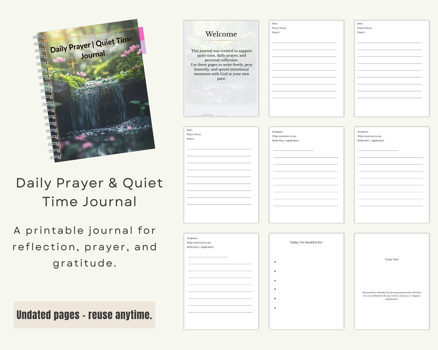 Daily Prayer & Quiet Time Journal - Payhip