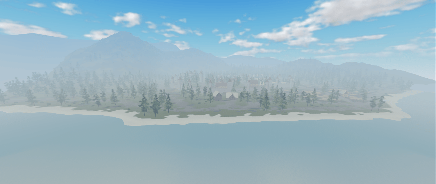 Large Realistic Medieval Roblox Fantasy Castle & Forest Map