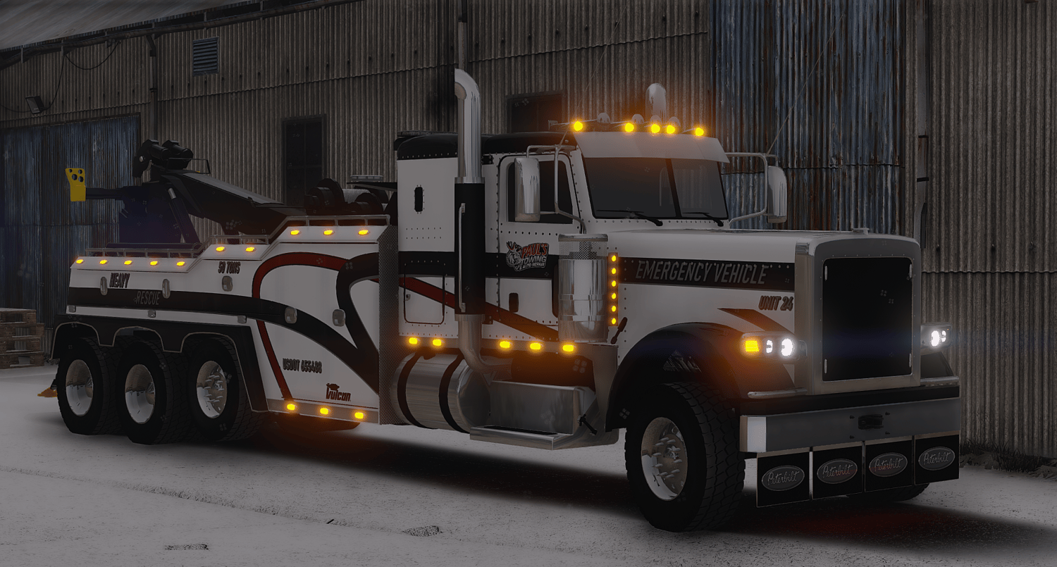 Peterbilt 389 V100 Wrecker [Non-Els] [ULC] [Template]