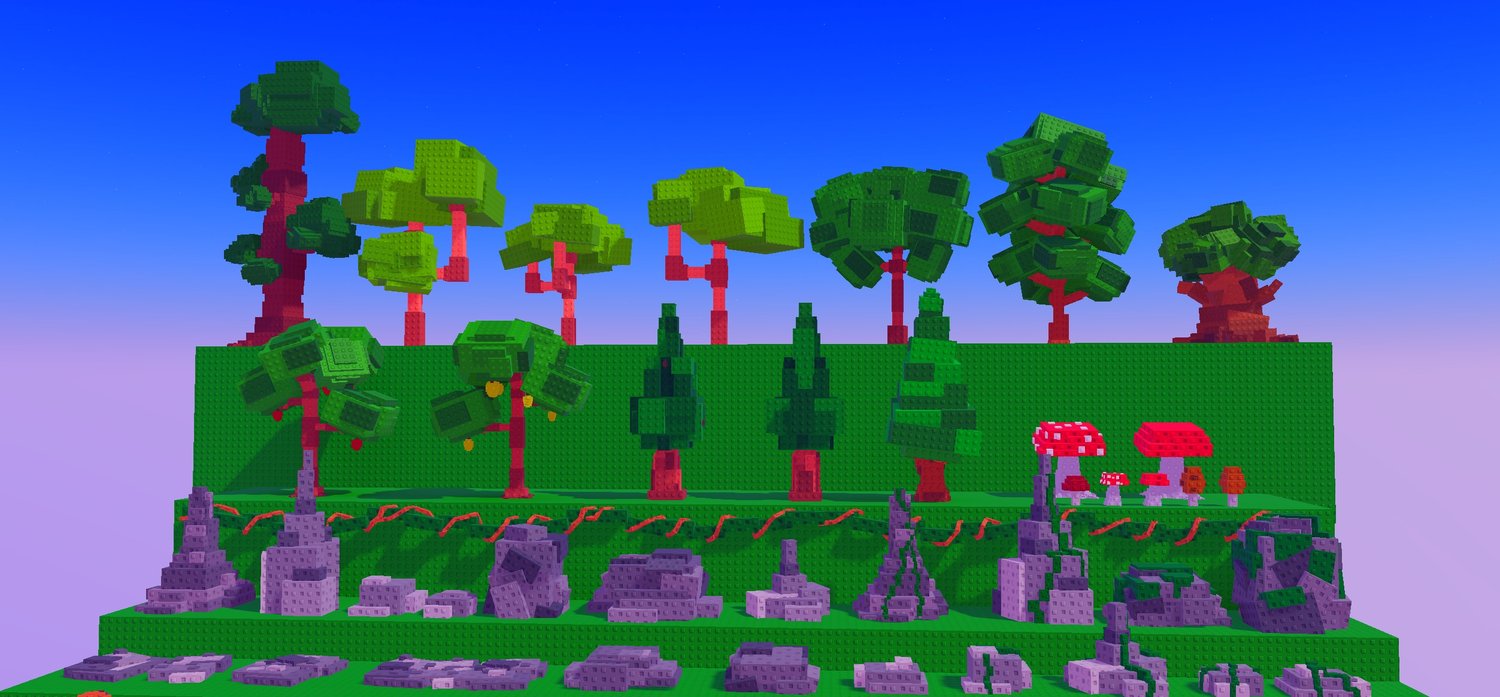 Large Roblox Studs Nature & Buildings Pack