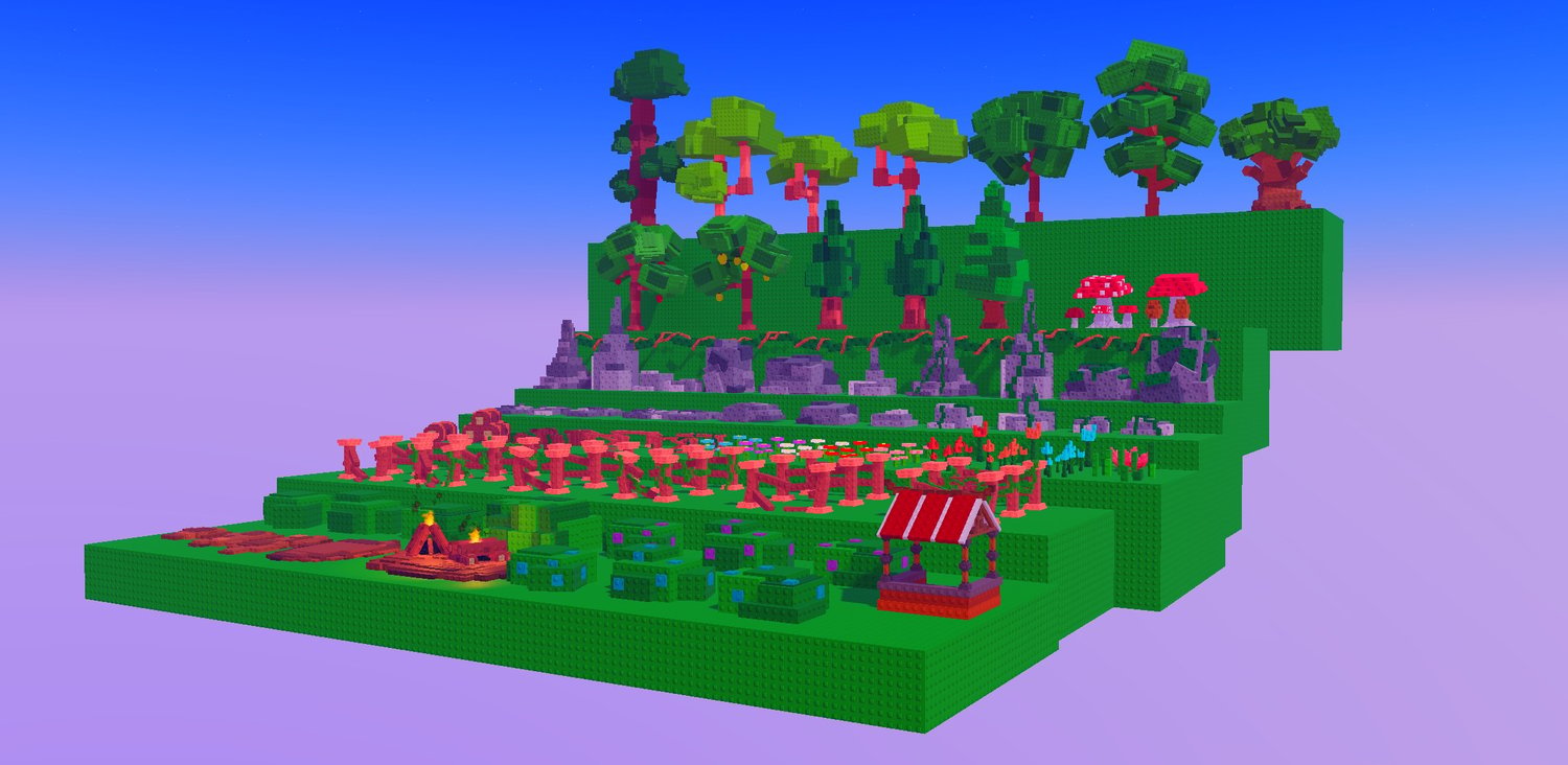 Large Roblox Studs Nature & Buildings Pack