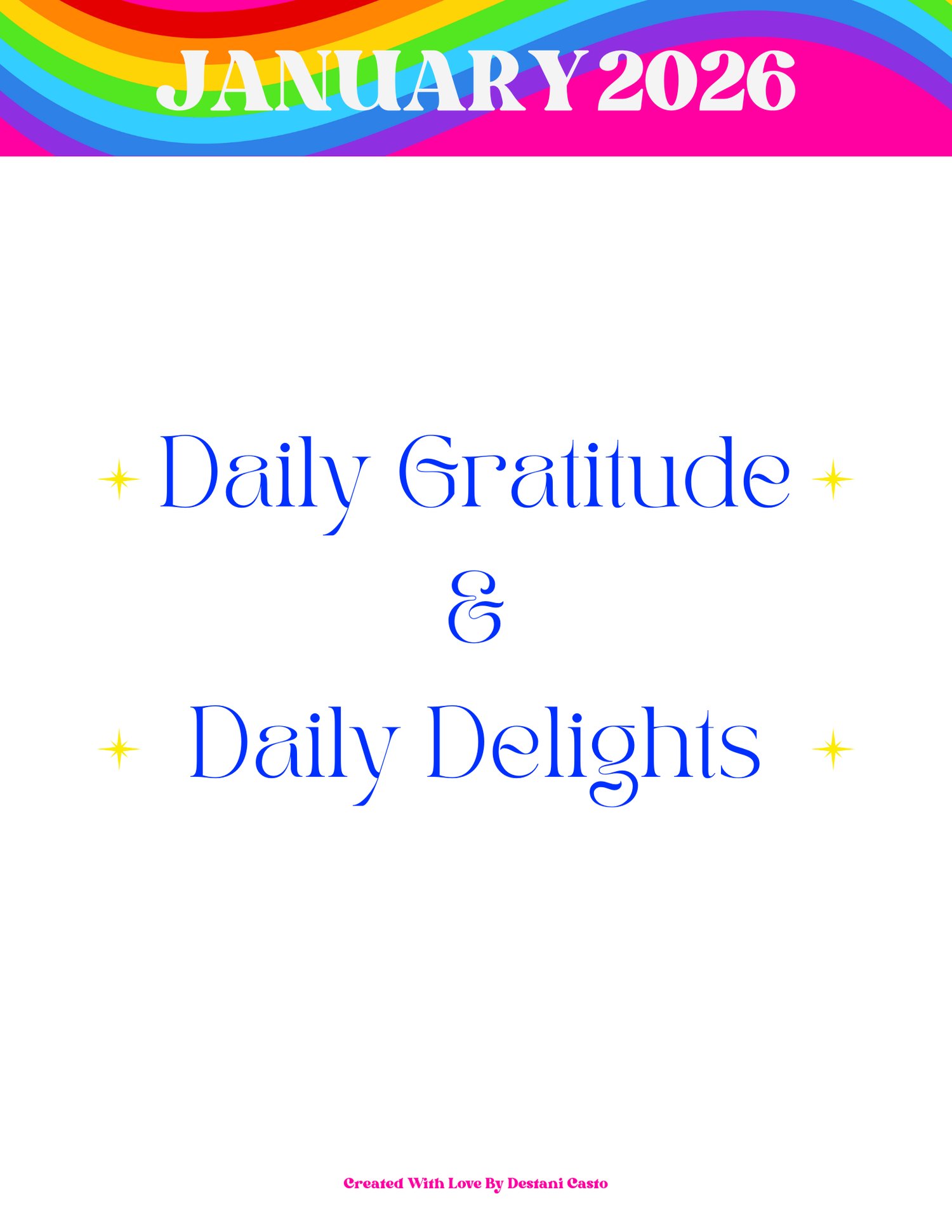January Daily Gratitude & Daily Delights - Payhip