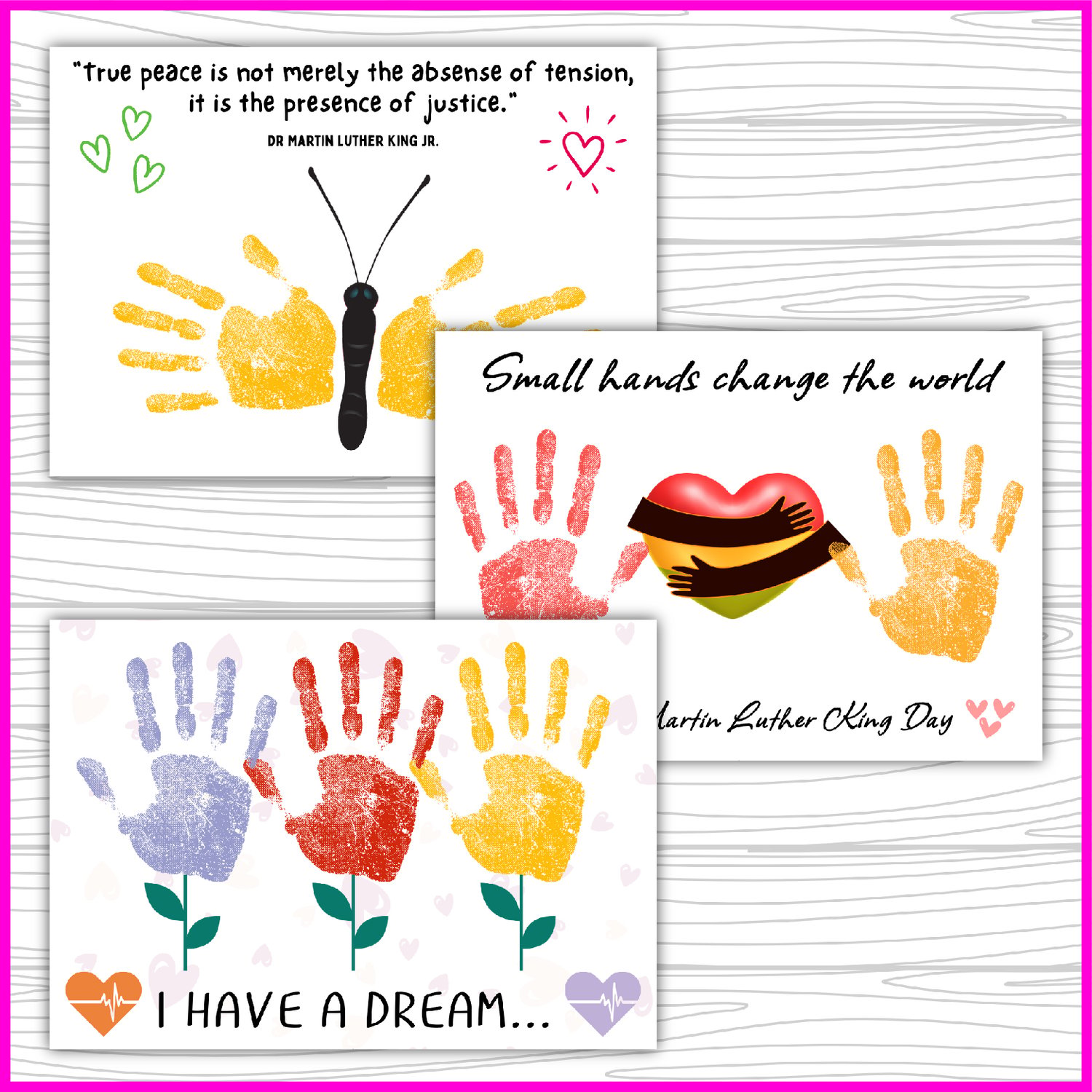 Martin Luther King Jr. Handprint Craft Activities | MLK Day Art ...