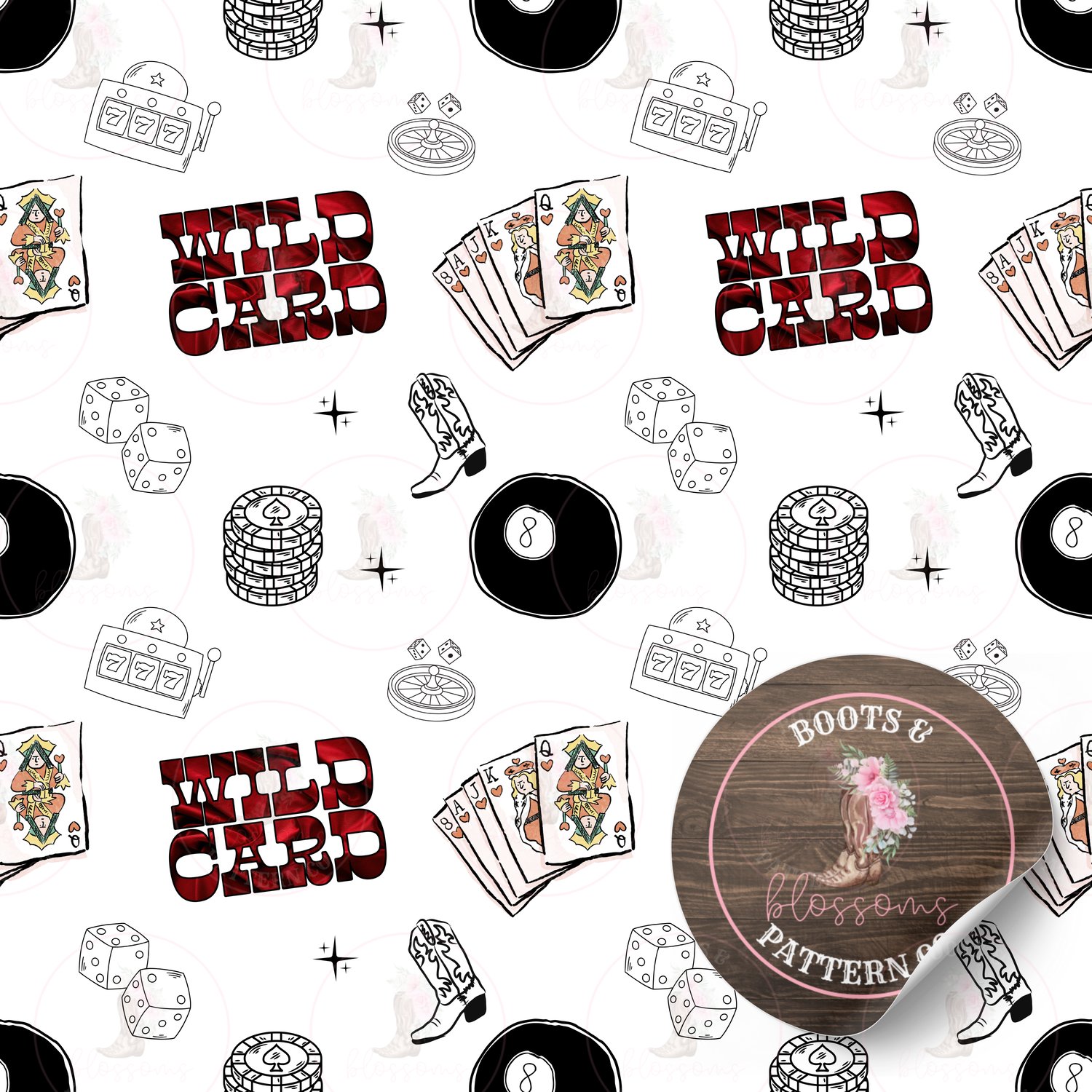 Wild Card Cowboy Seamless Pattern - Payhip
