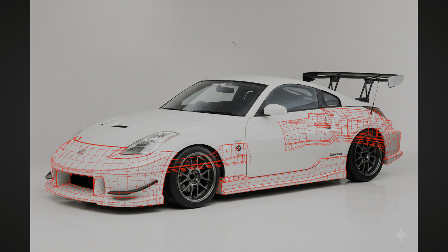 Nissan 350z Ings 1 Type E Bodykit 3D Model | Photomatched
