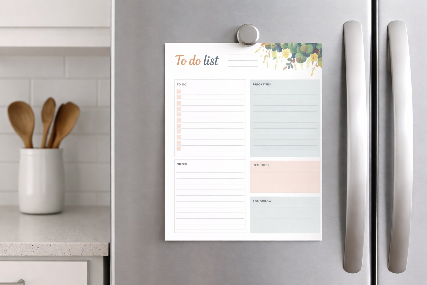 Minimalist Daily Planner Template: Printable Schedule, To-Do List (A4 ...