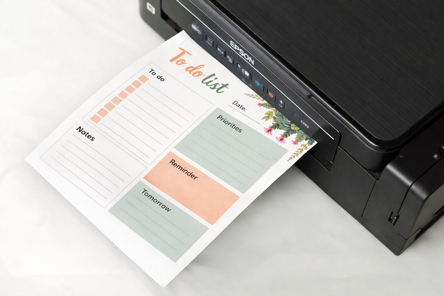 Minimalist Daily Planner Template: Printable Schedule, To-Do List (A4 ...