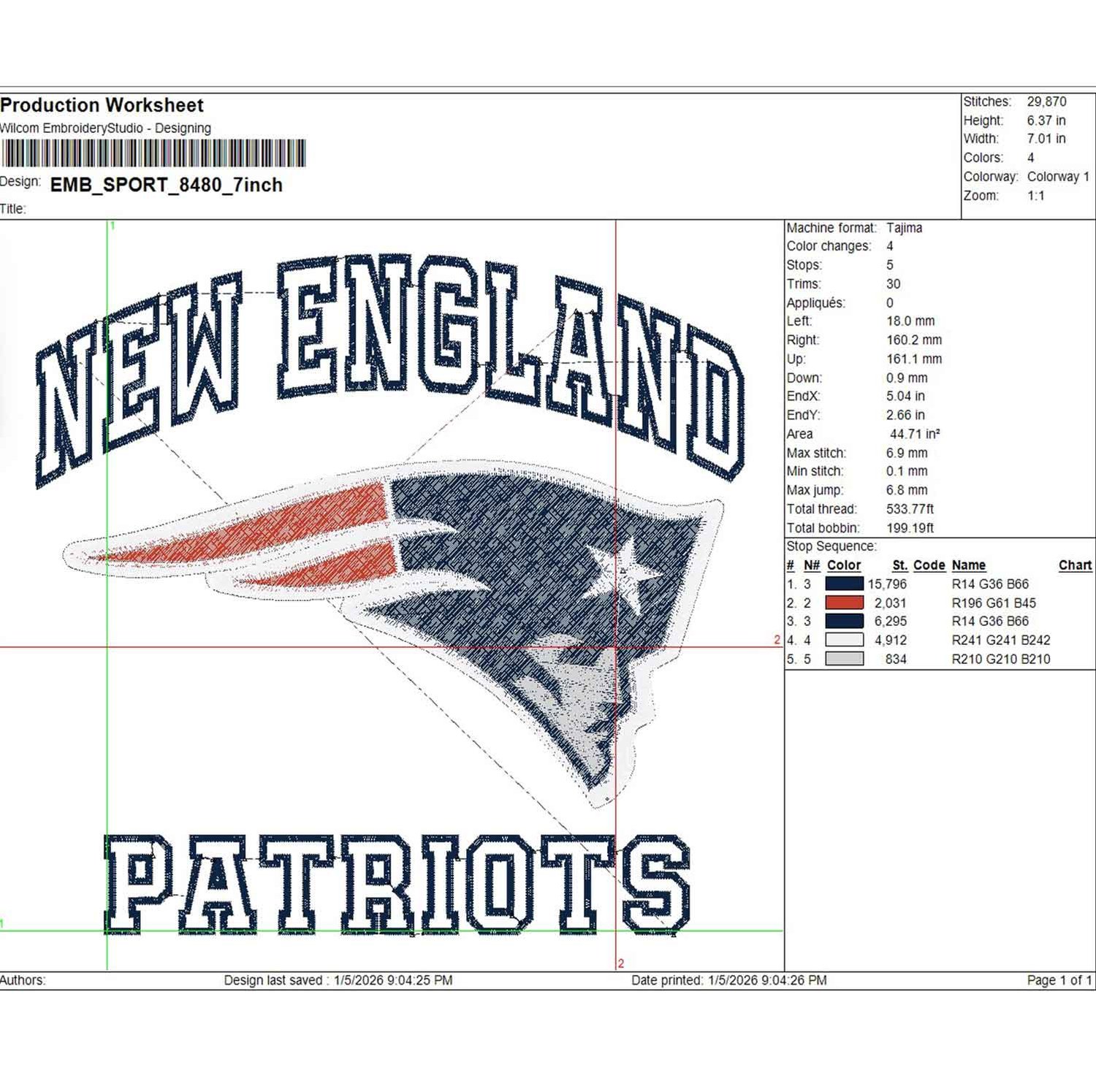 NFL New England Patriots Team Word Logo Embroidery Designs, New England ...