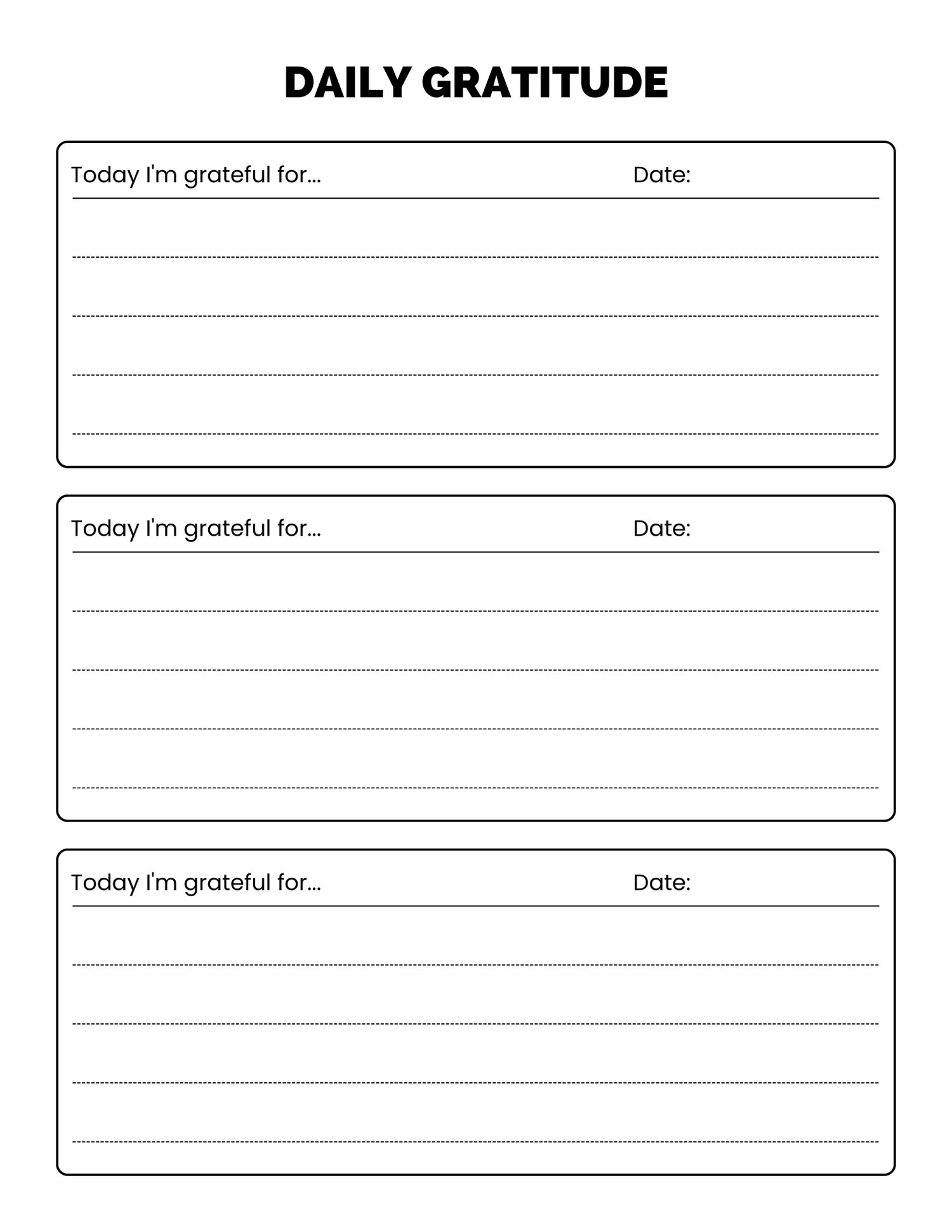 Gratitude Sheet - Payhip