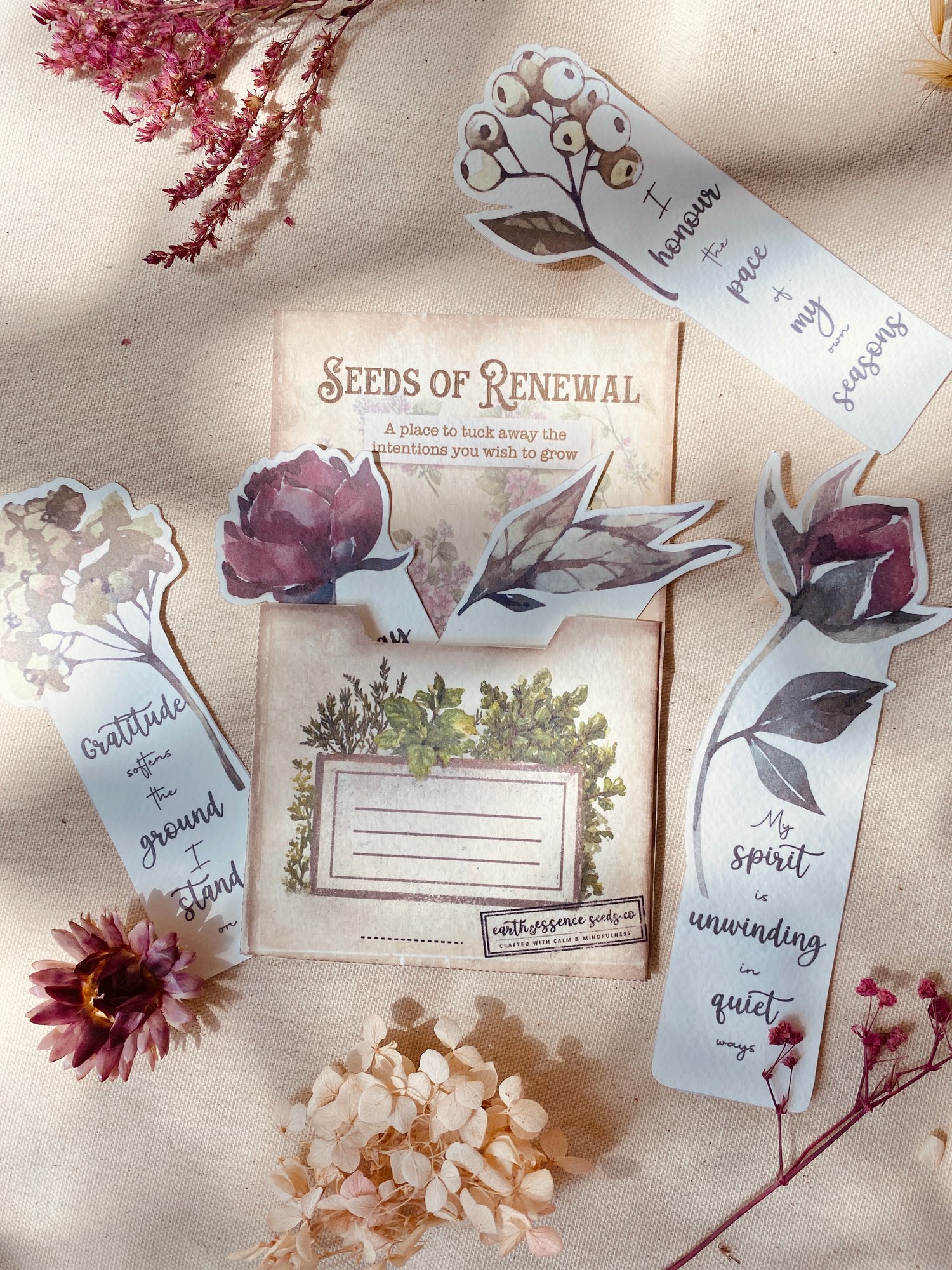 Seeds of Renewal Intention Bookmarks