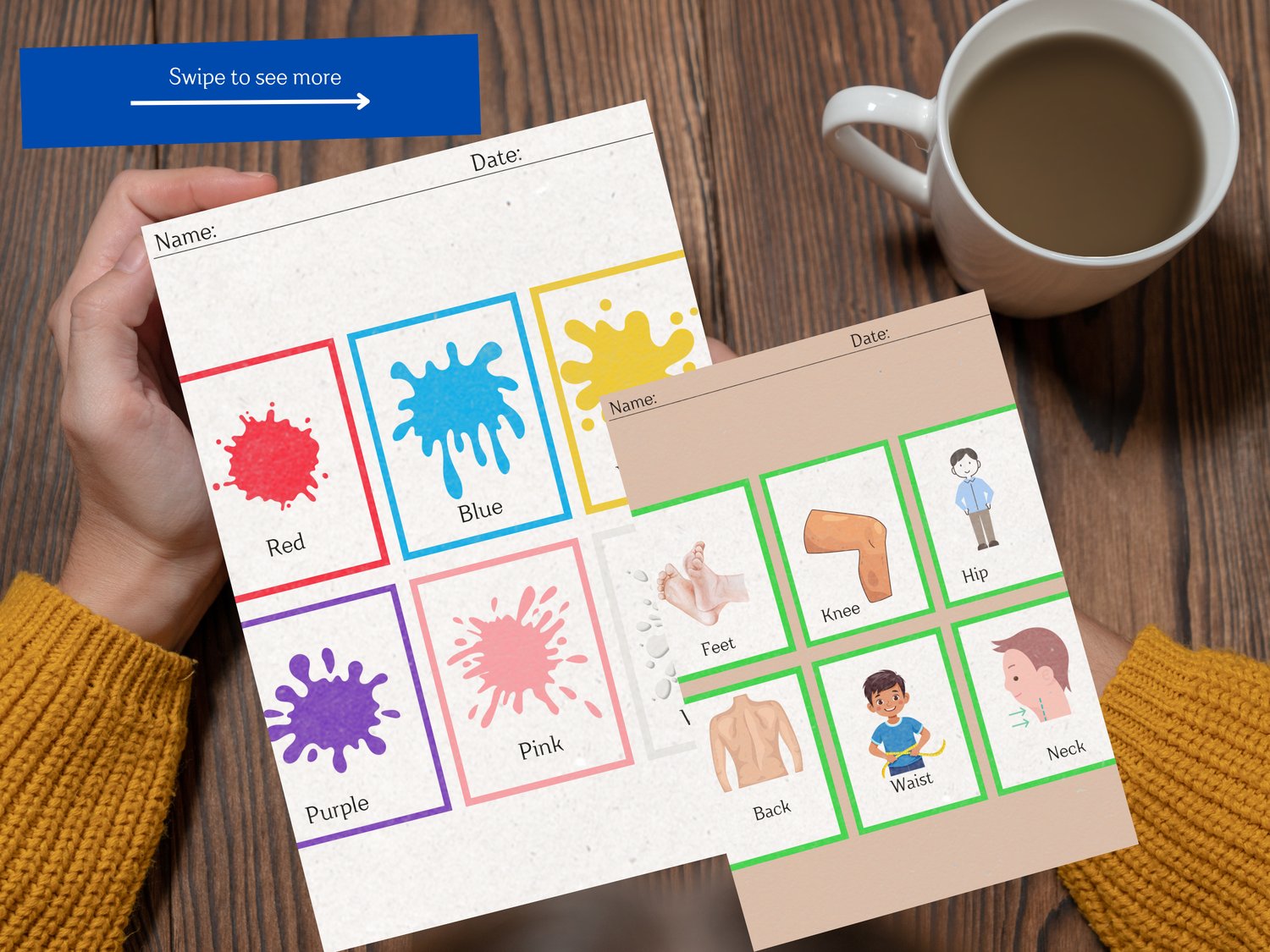 Color Recognition Cards for Toddlers | Preschool Color Matching ...