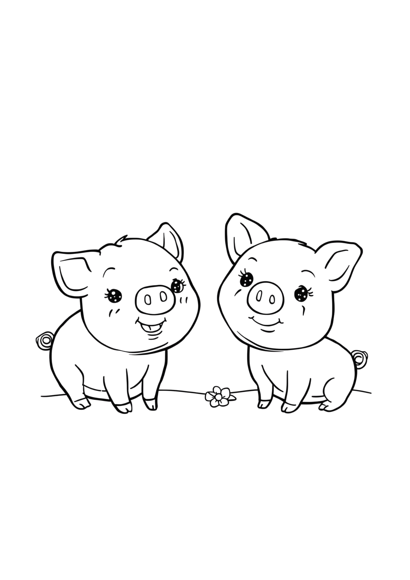 PIGS-10 Easy, Printable Colouring Pages (PDF) - Payhip