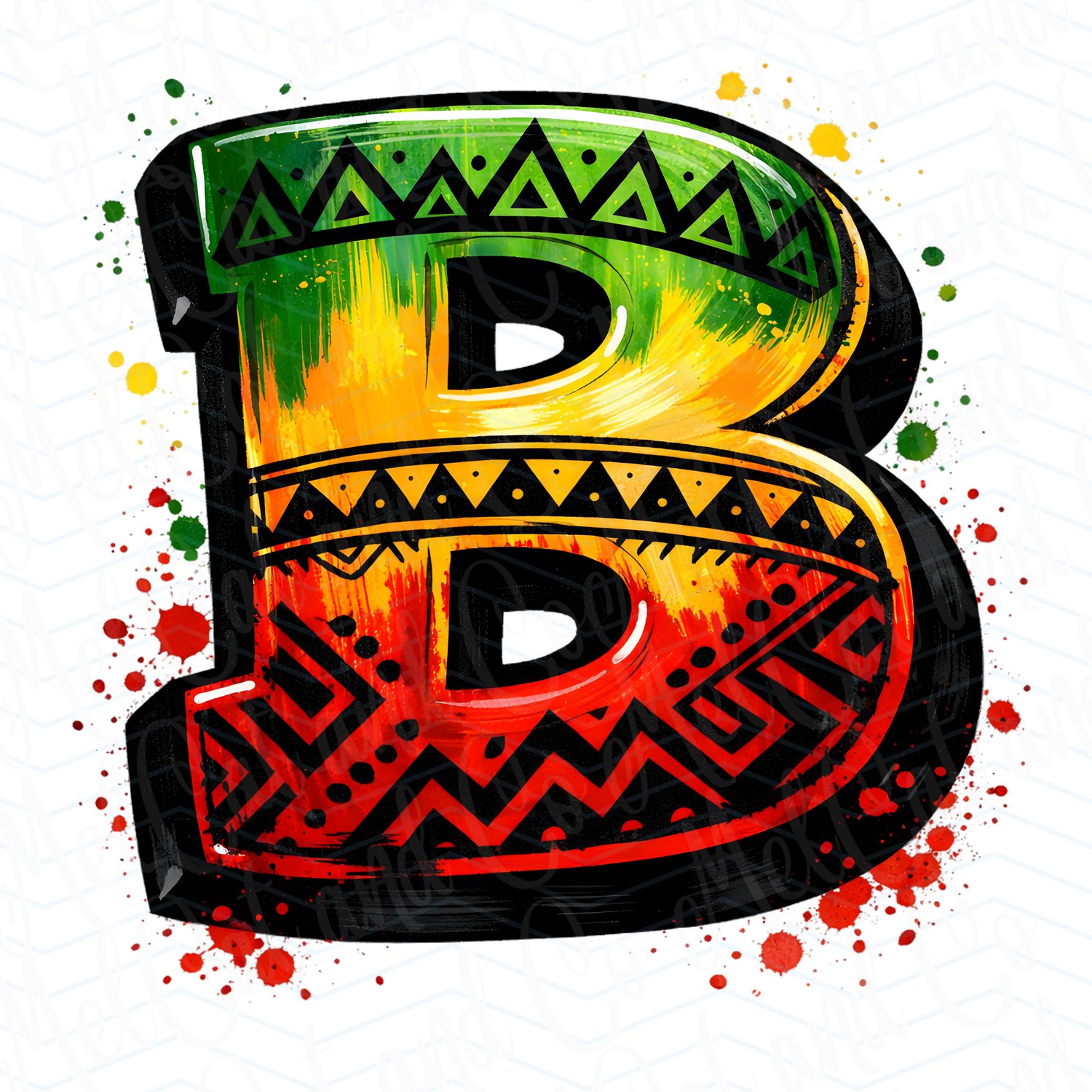 Afrocentric Alphabet Letters A–Z | Bold African Pattern Typography ...