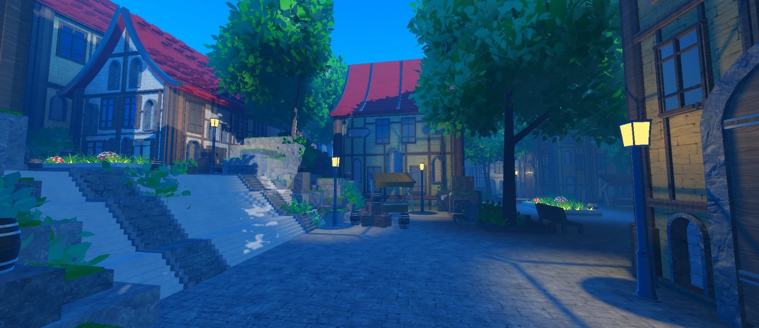 [LIMITED] Fantasy Stylized Roblox Autumn Trees & Rocks Nature Pack