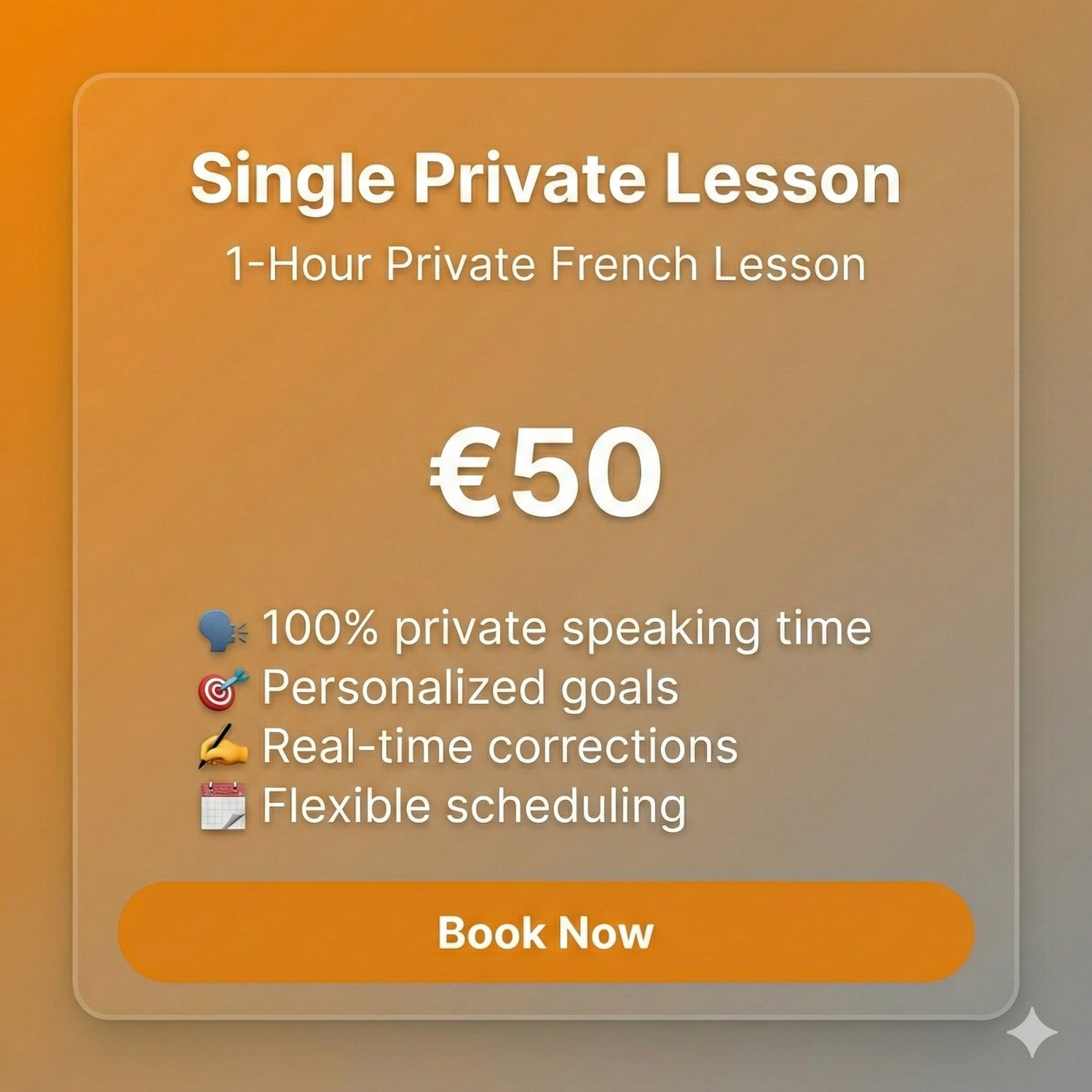 Private Coaching – 1:1 Lessons