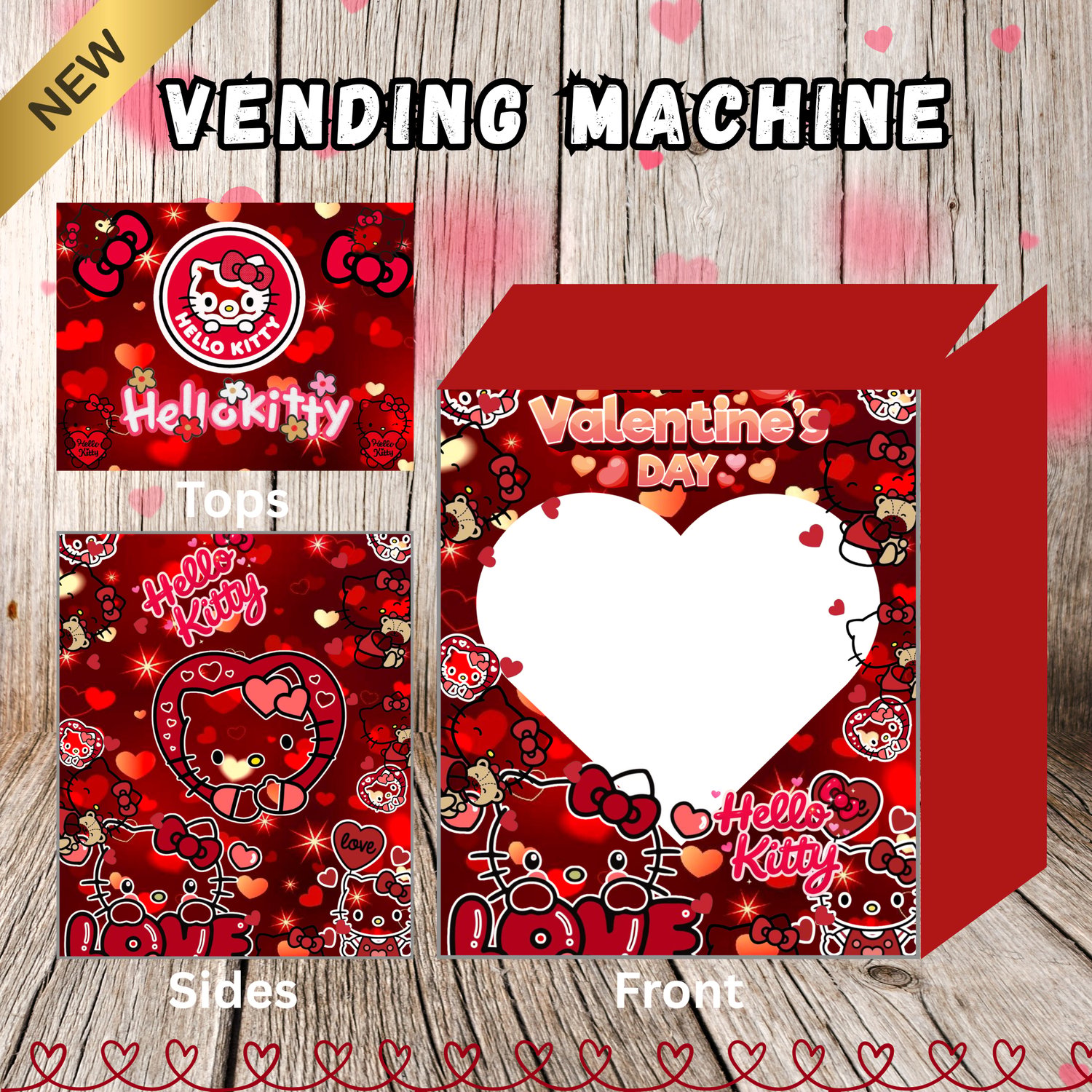 CHARACTER VENDING MACHINE BUNDLE | EDITABLE | 12×16 IN - Payhip