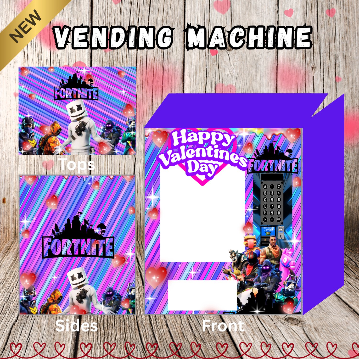 CHARACTER VENDING MACHINE BUNDLE | EDITABLE | 12×16 IN - Payhip
