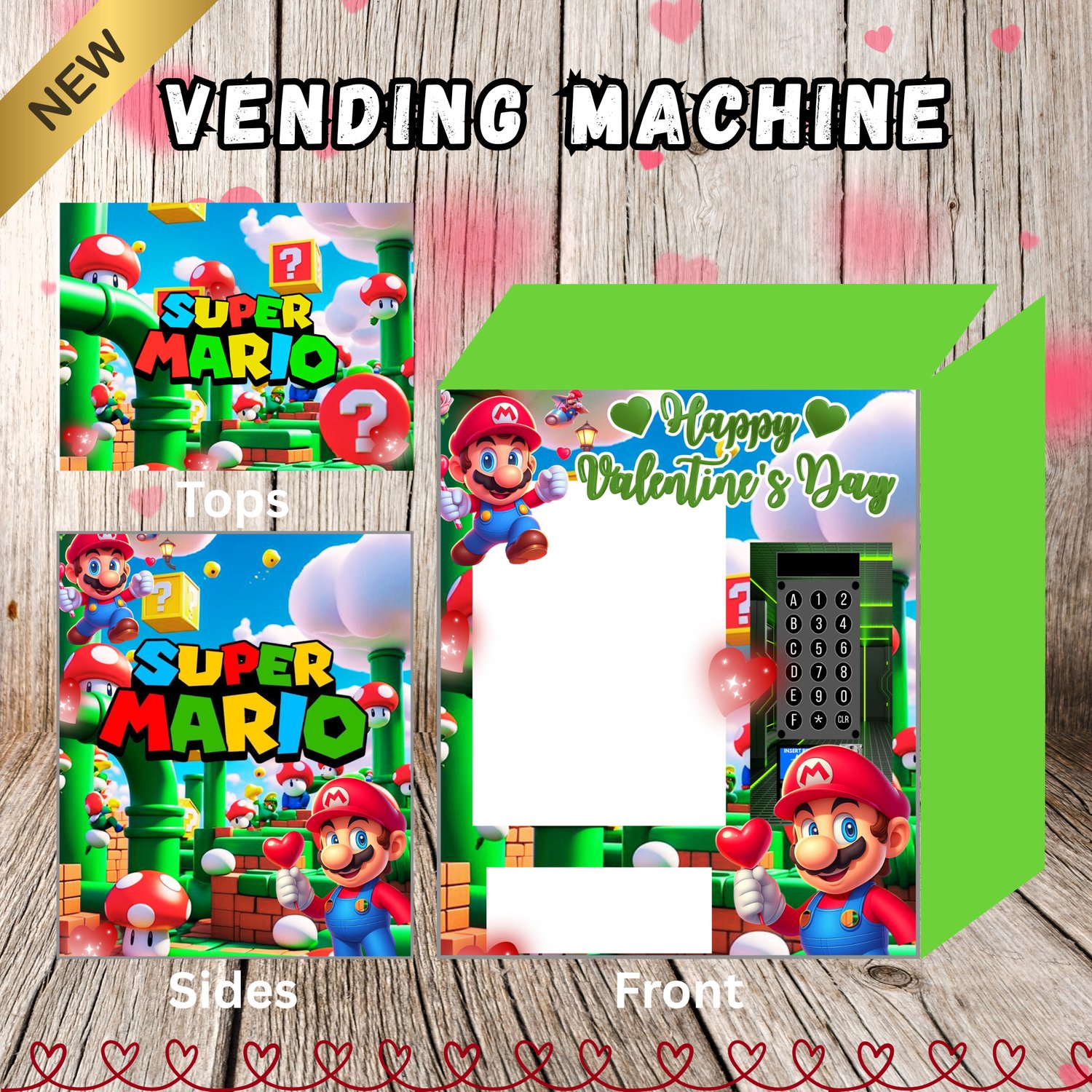 CHARACTER VENDING MACHINE BUNDLE | EDITABLE | 12×16 IN - Payhip