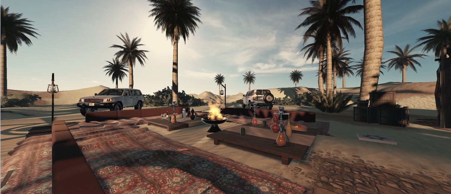 Arabian Roblox Oasis Sunset Camp Map