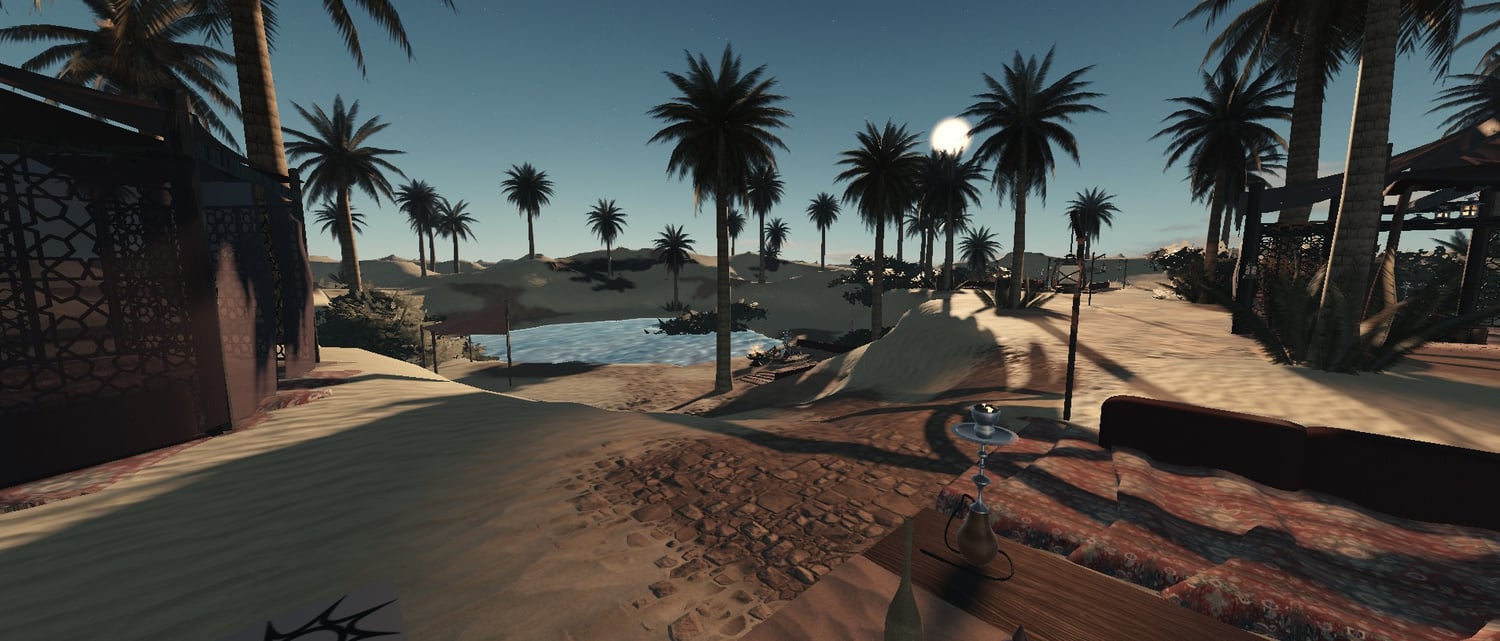 Arabian Roblox Oasis Sunset Camp Map