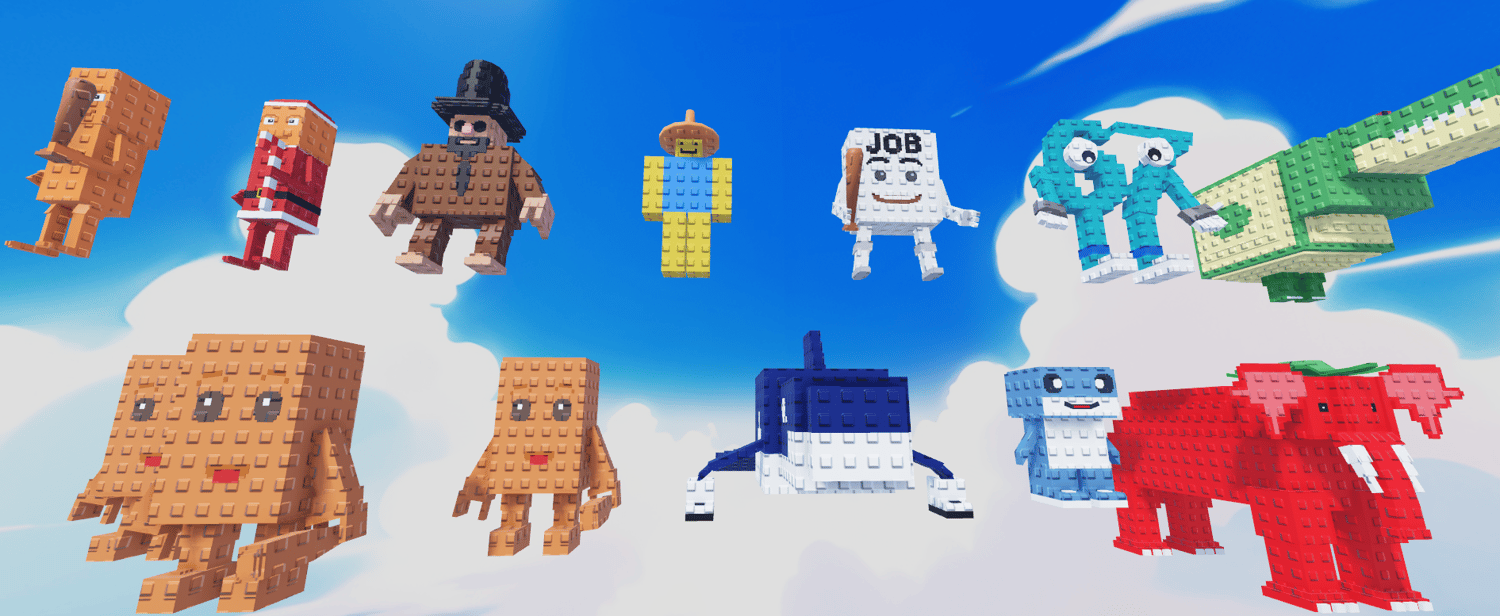[SPECIAL] 12 Roblox Brainrot Rigged Characters Studs-Styled Pack
