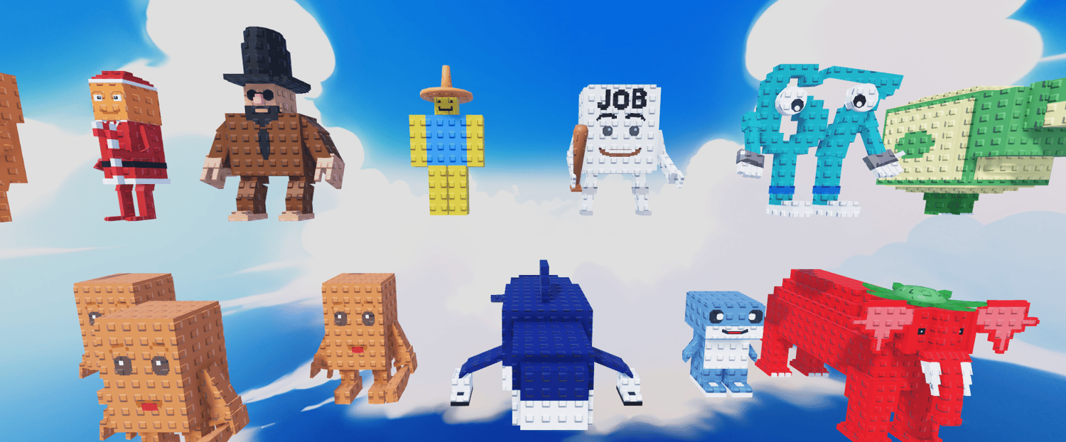 [SPECIAL] 12 Roblox Brainrot Rigged Characters Studs-Styled Pack