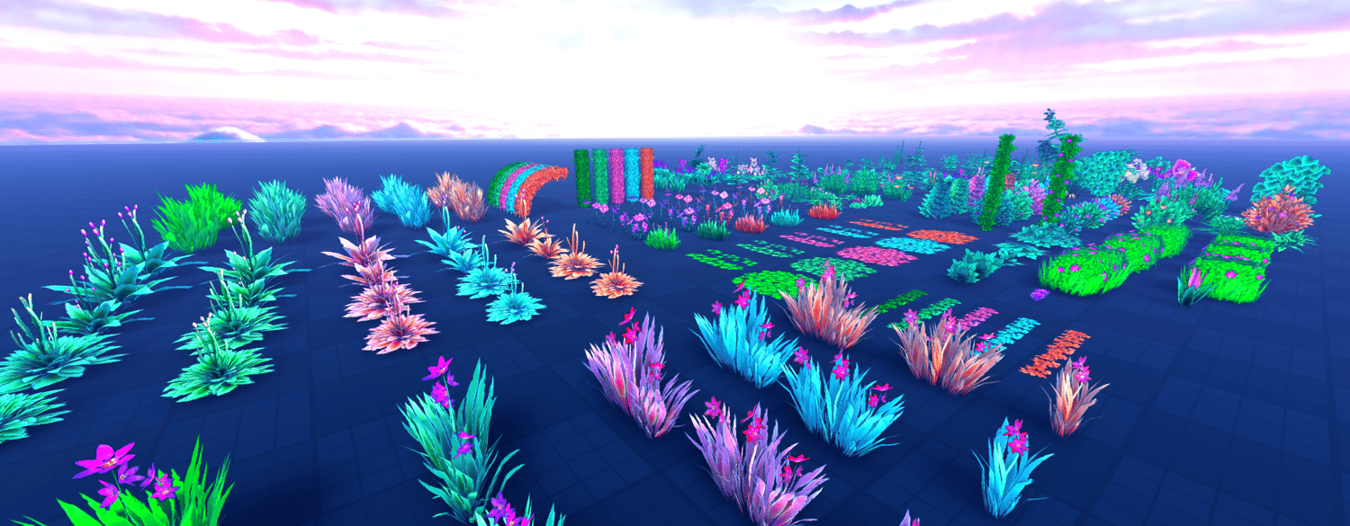 [HUGE] Stylized Roblox Flowers & Bushes Nature Assets Pack