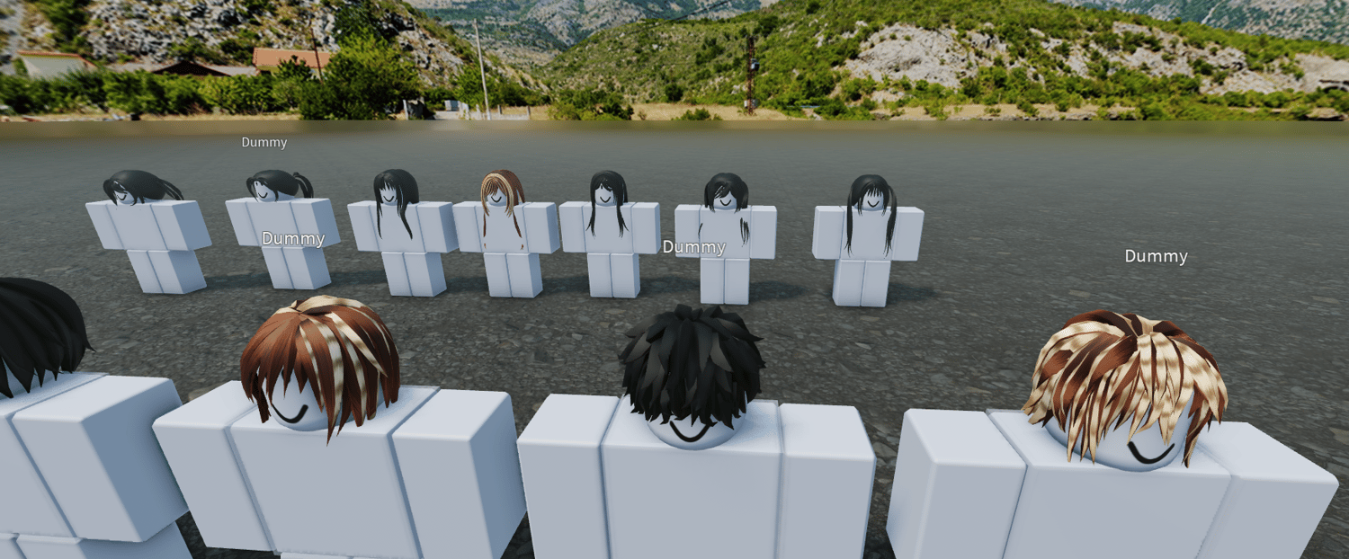 Realistic Custom Roblox Hair Models Pack