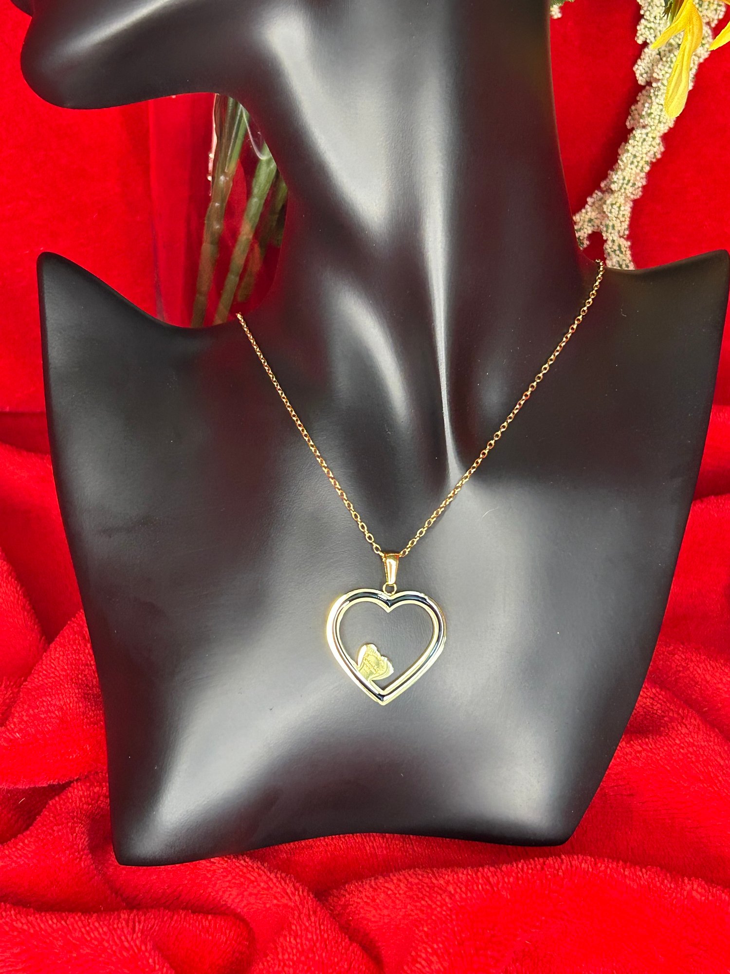 Stainless Steel Inspired by Tiff & Co. — Emblem Heart Necklace - Payhip
