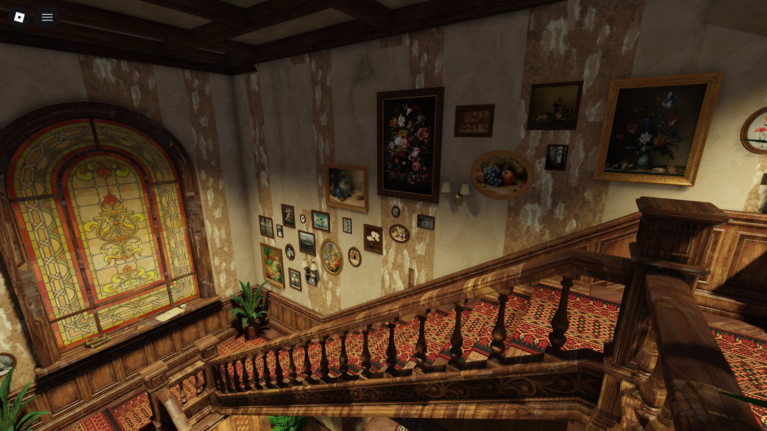 FREE Antique House – Roblox Two-Floor Interior Asset Map