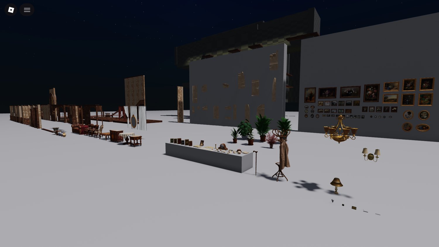 FREE Antique House – Roblox Two-Floor Interior Asset Map