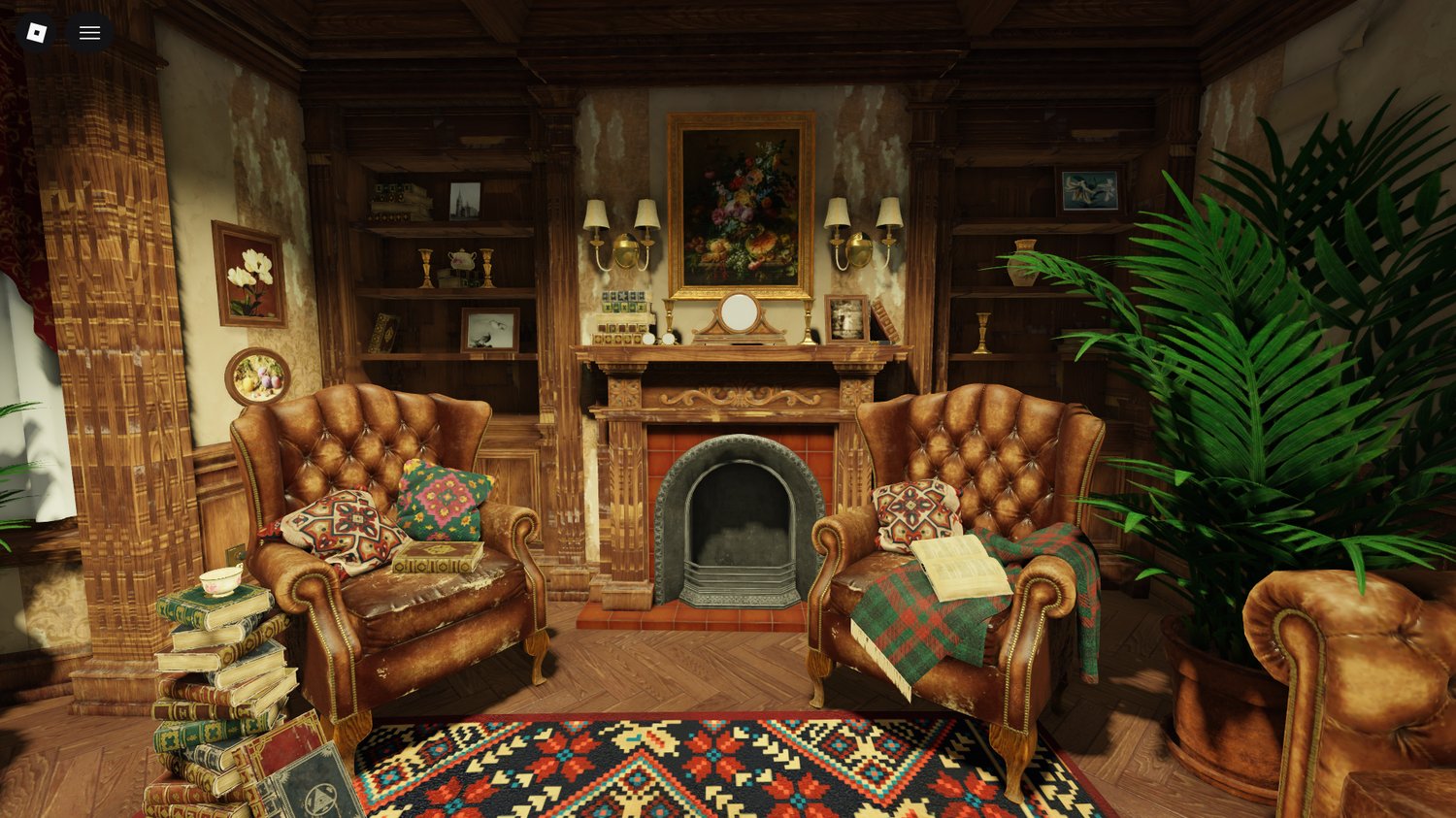 FREE Antique House – Roblox Two-Floor Interior Asset Map