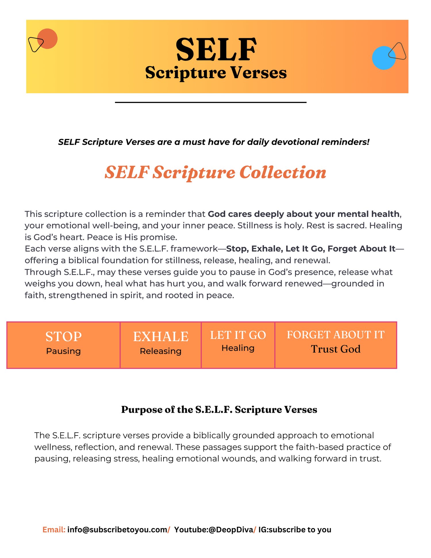 SELF Scripture Verses Collection - Payhip