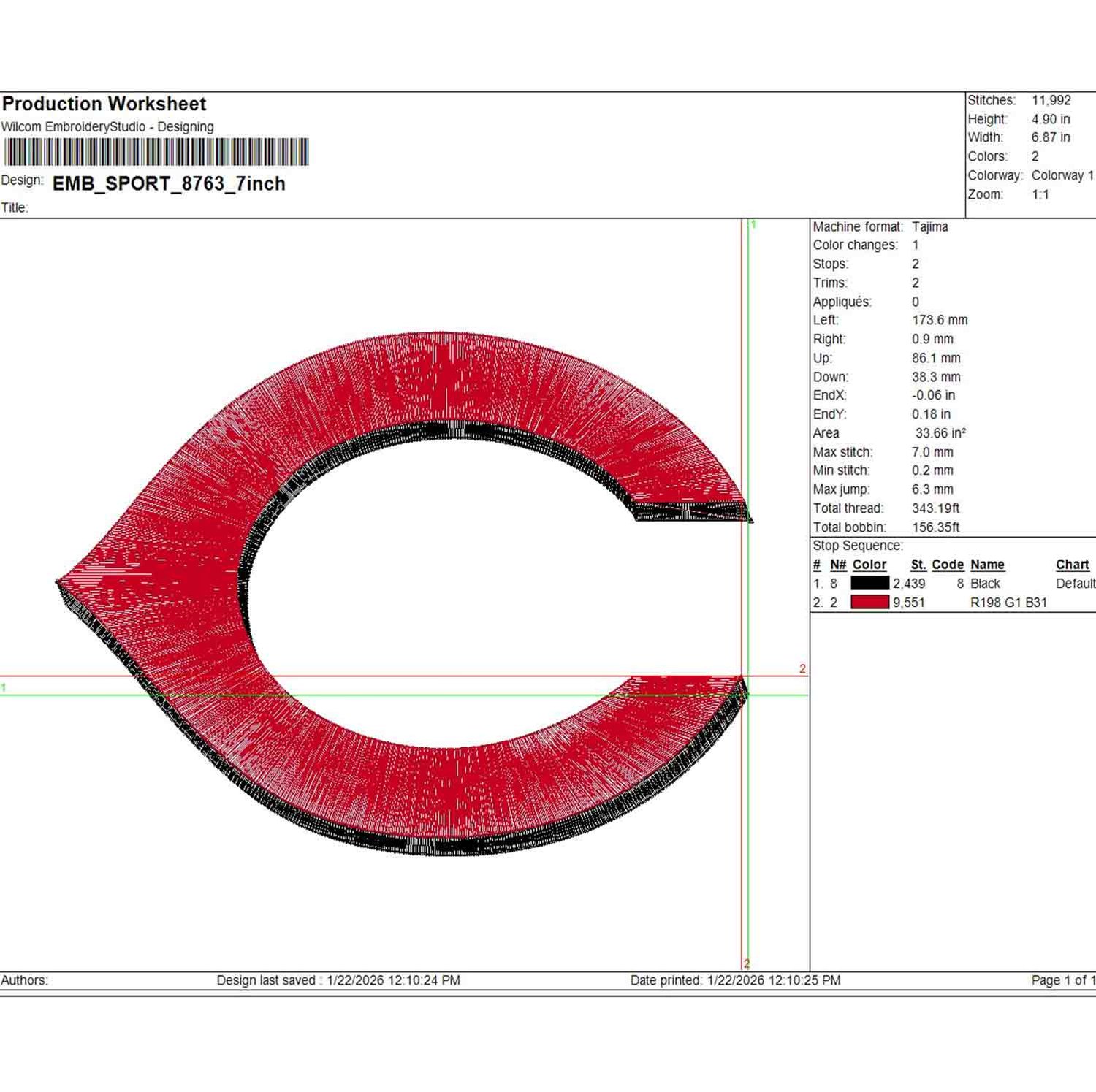 Cincinnati Reds Letter C Logo Embroidery Designs, MLB Cincinnati Reds ...