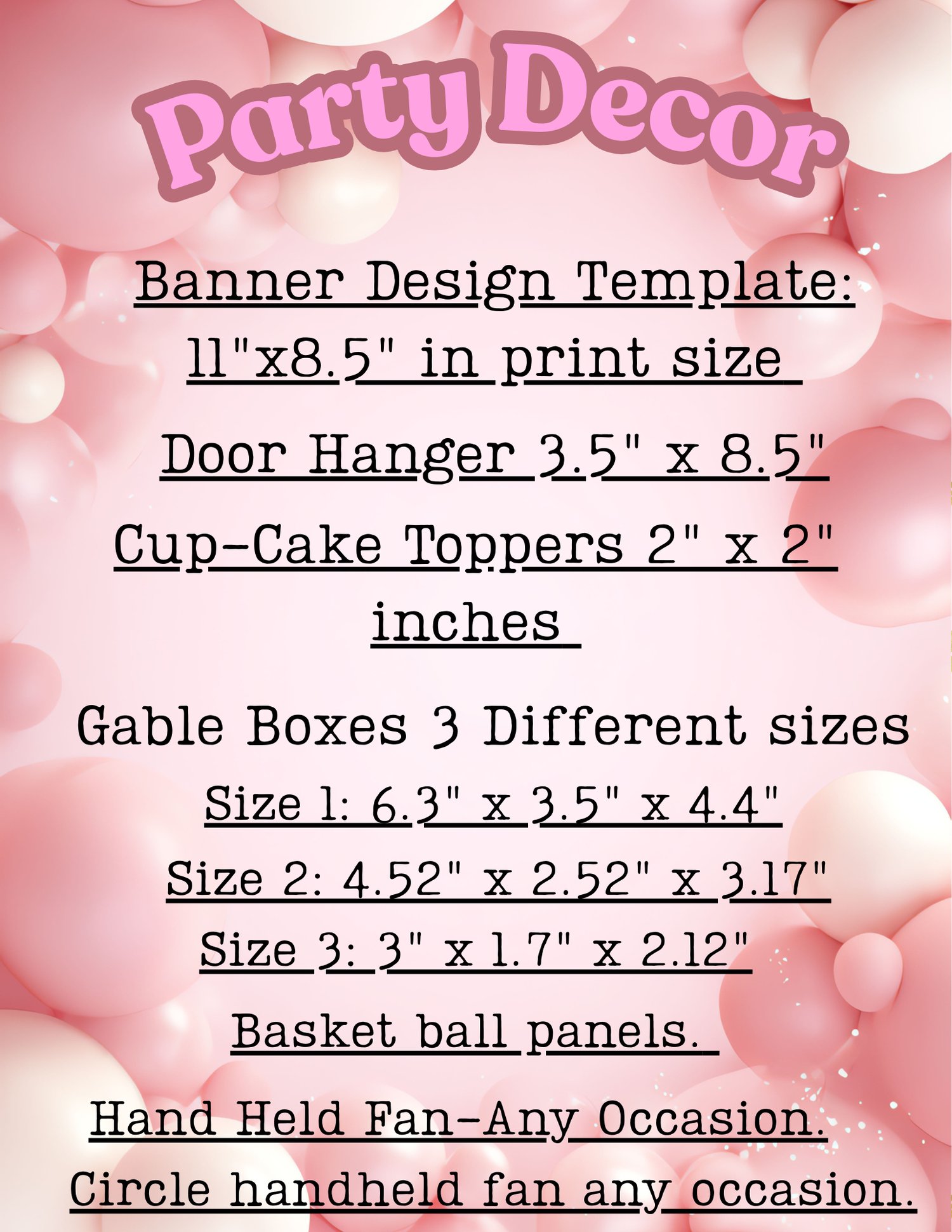 START Your Party Decor Business Today – Canva Template Mega Bundle ...