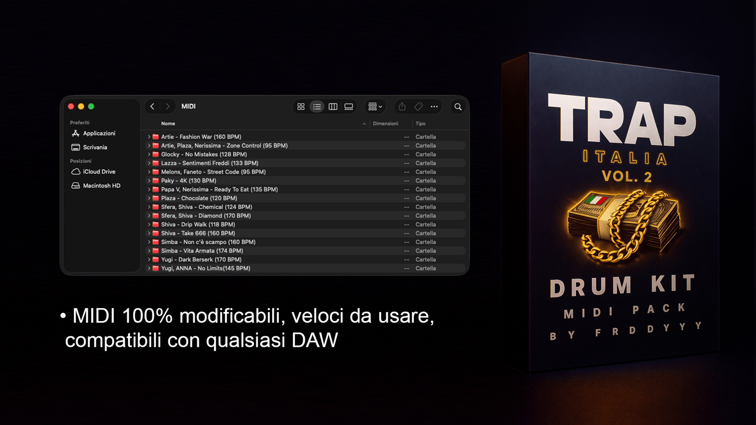 Trap Italiana MIDI Drum Kit – Segreti delle Hit Bundle Vol.1 Vol.2 - Payhip