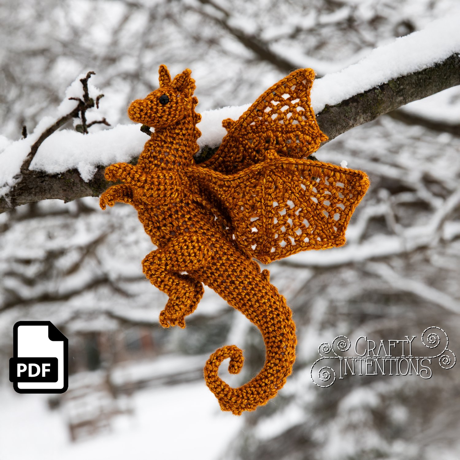 Charming Lace Wing Dragon Crochet Pattern by Crafty Intentions ...