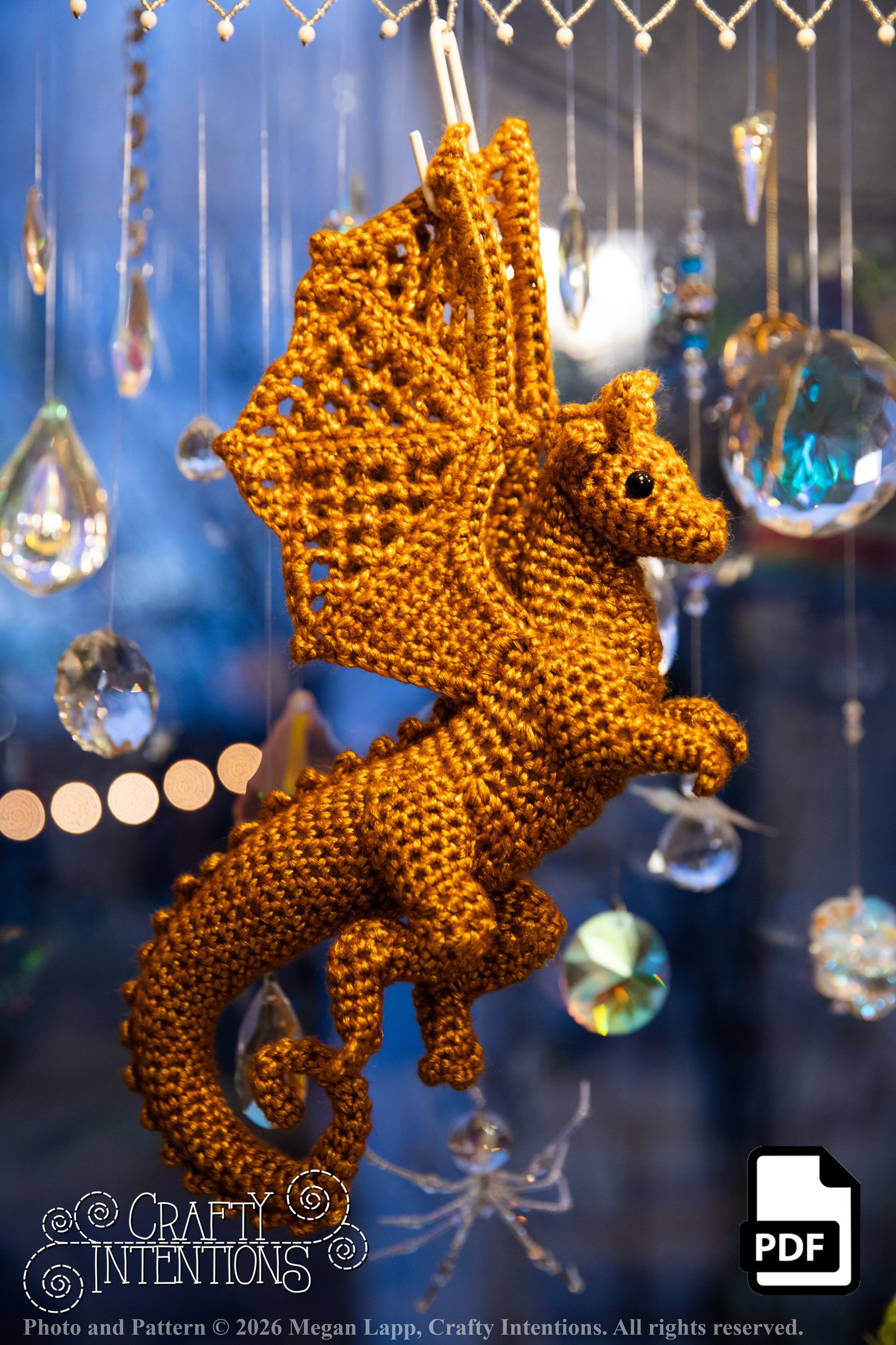 Charming Lace Wing Dragon Crochet Pattern by Crafty Intentions ...