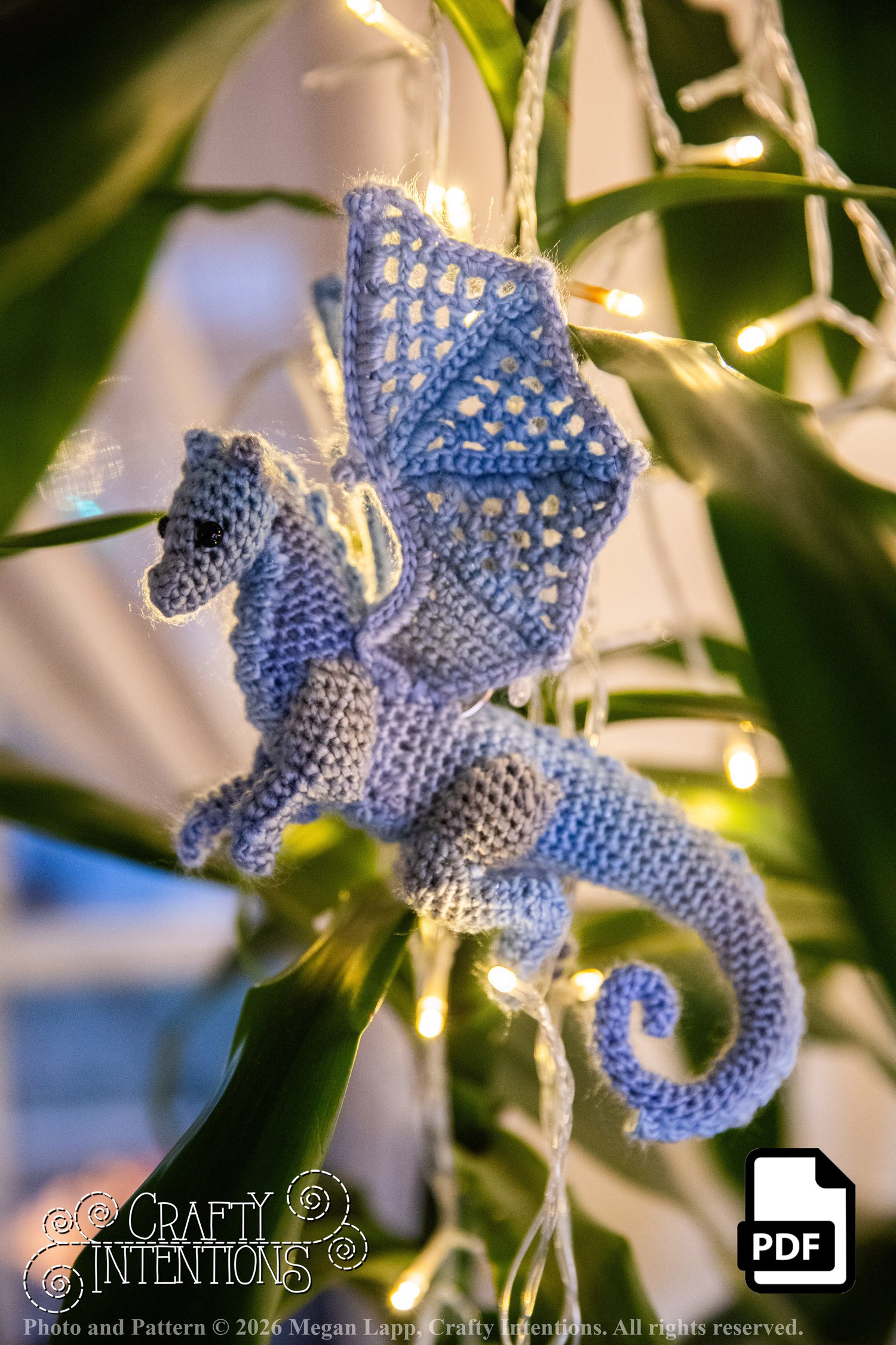 Charming Lace Wing Dragon Crochet Pattern by Crafty Intentions ...