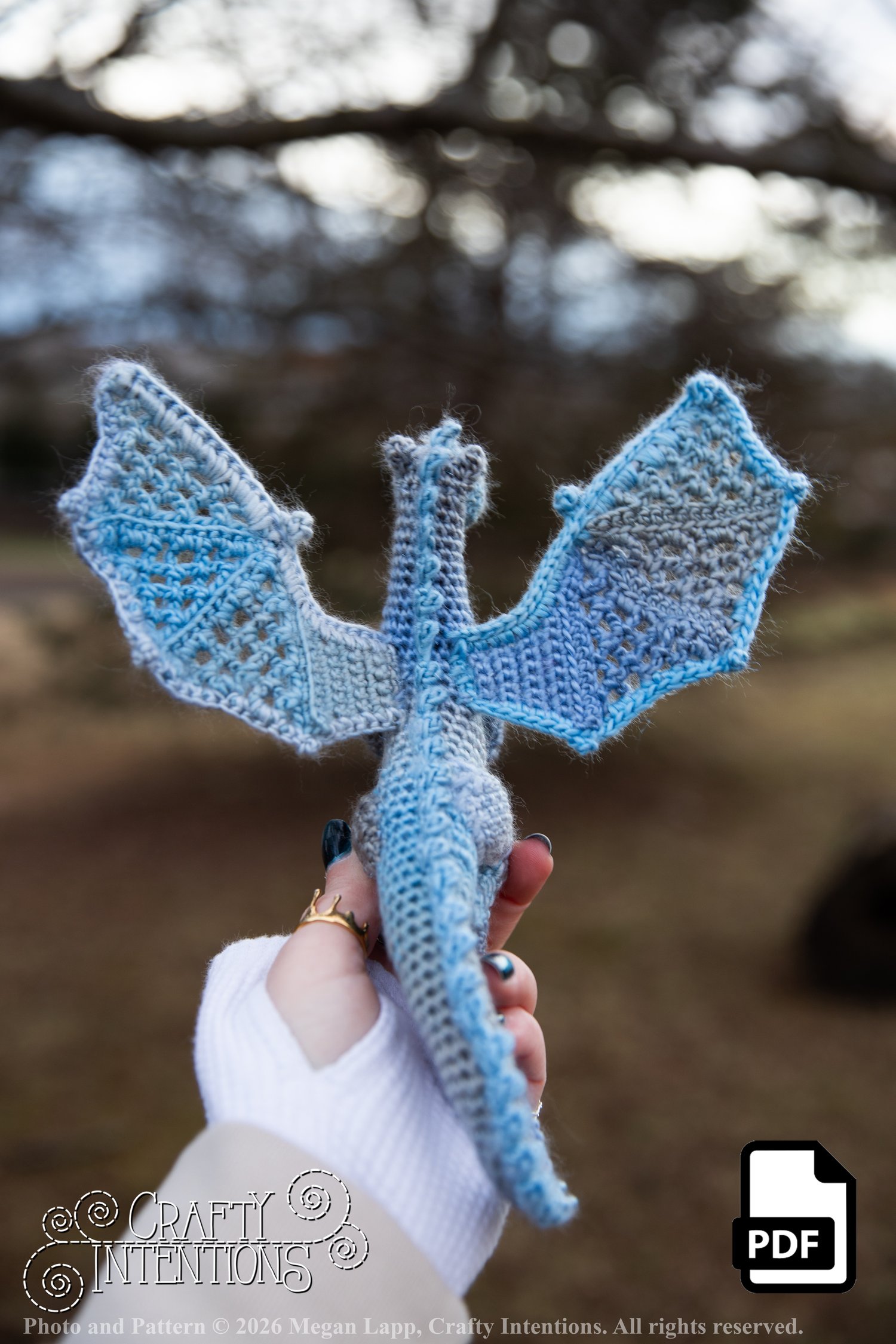 Charming Lace Wing Dragon Crochet Pattern by Crafty Intentions ...