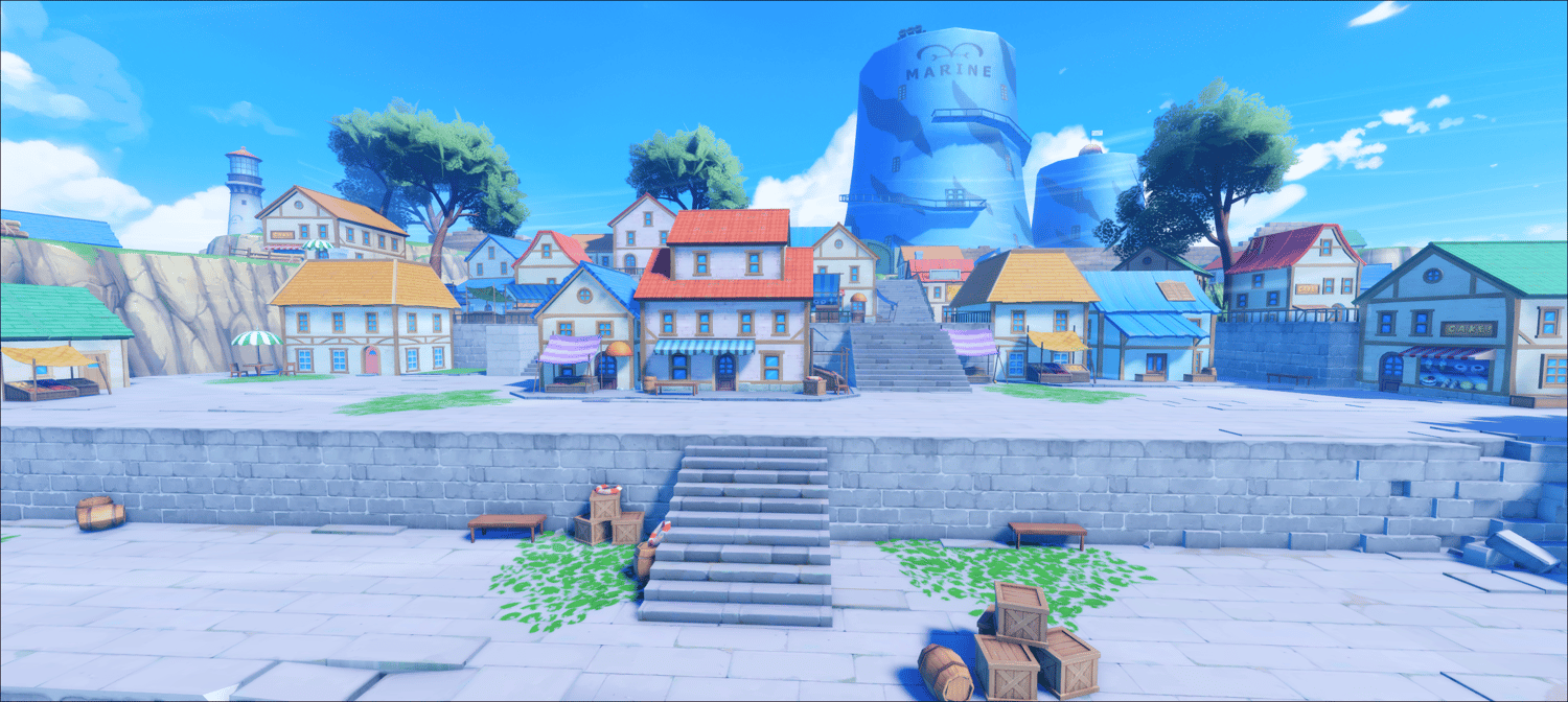 Roblox Cartoon Stylized Lighthouse Island Buildings Map