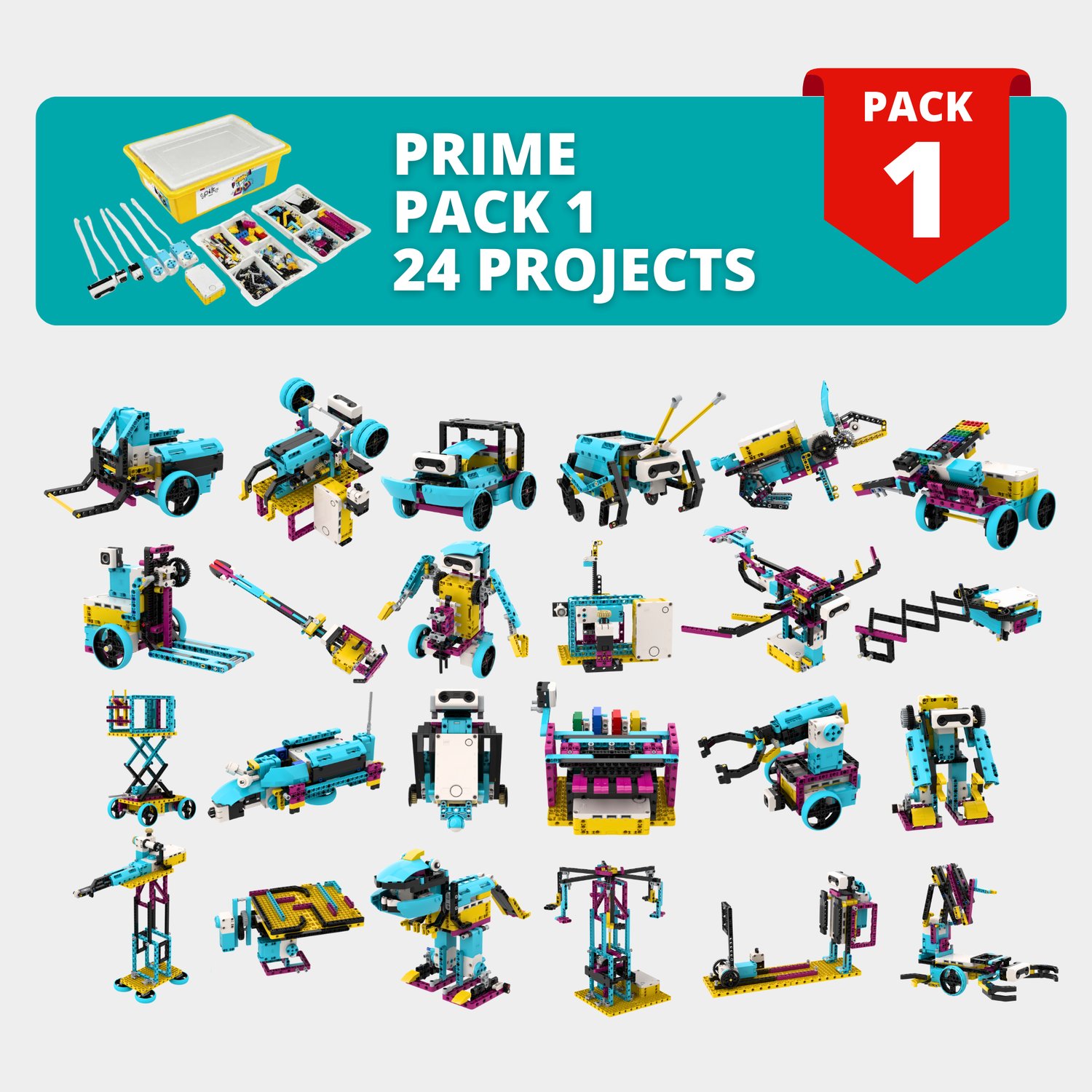 SPIKE Prime - Pack 1 (24 Projects) - Payhip