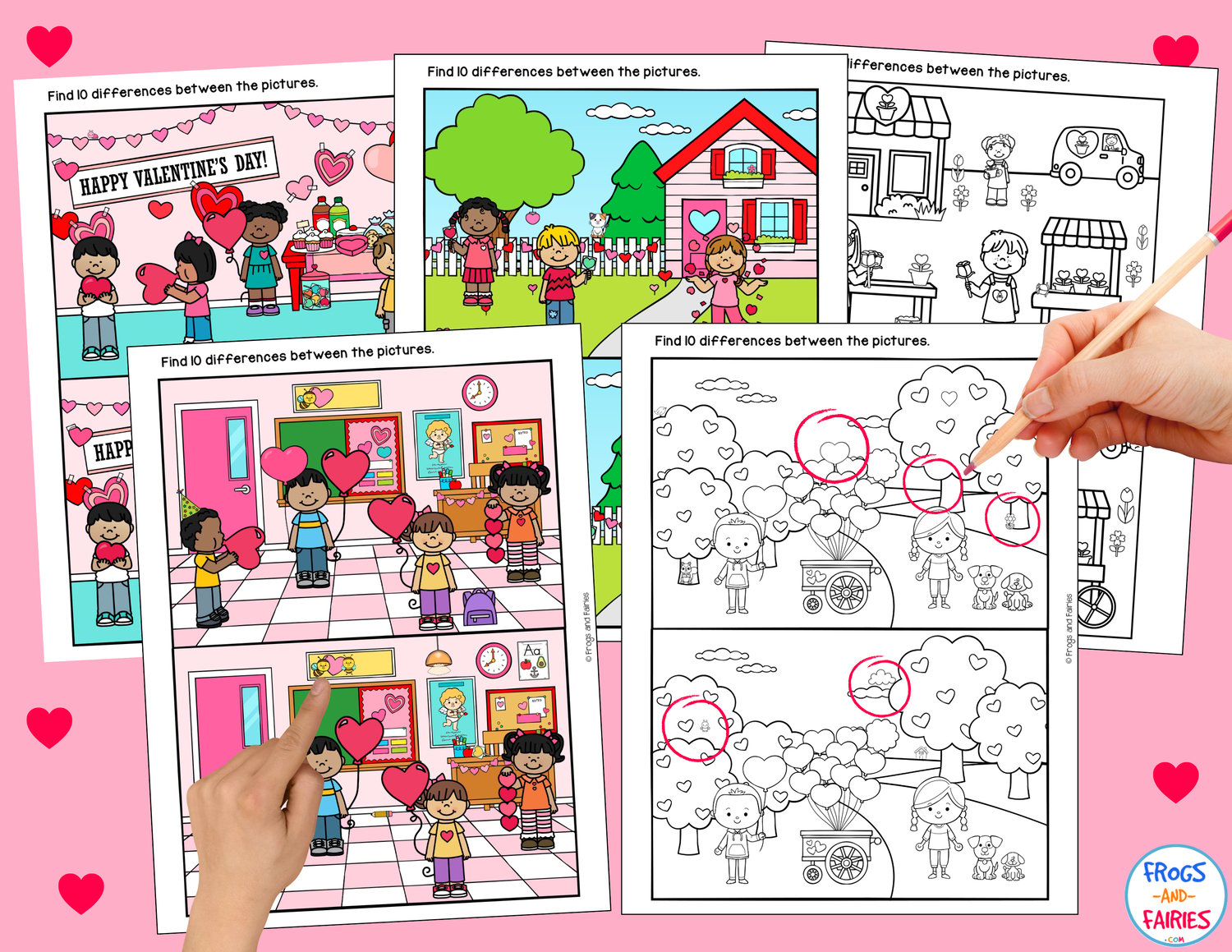 Holiday Spot the Difference Growing Bundle: No-Prep Visual Perception ...