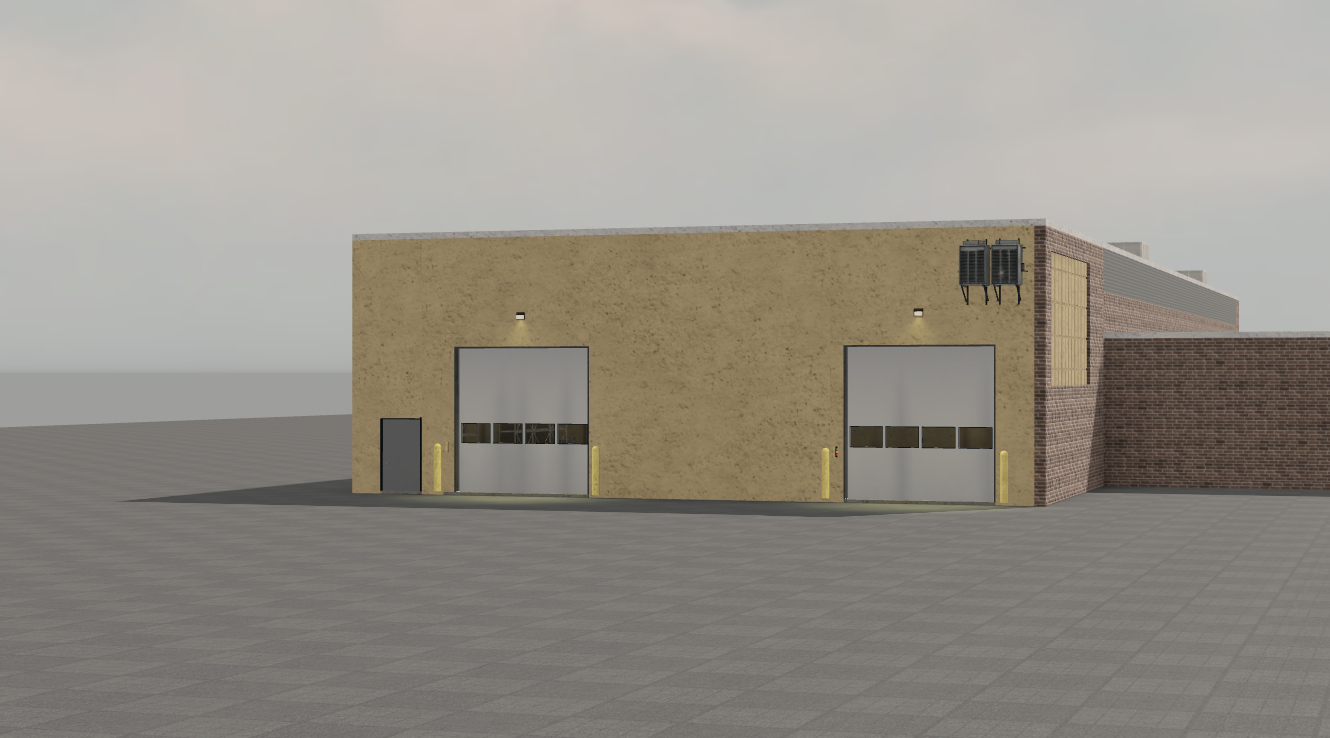 BGE Office Building – Detailed Exterior, Interior Office Space & Rear ...