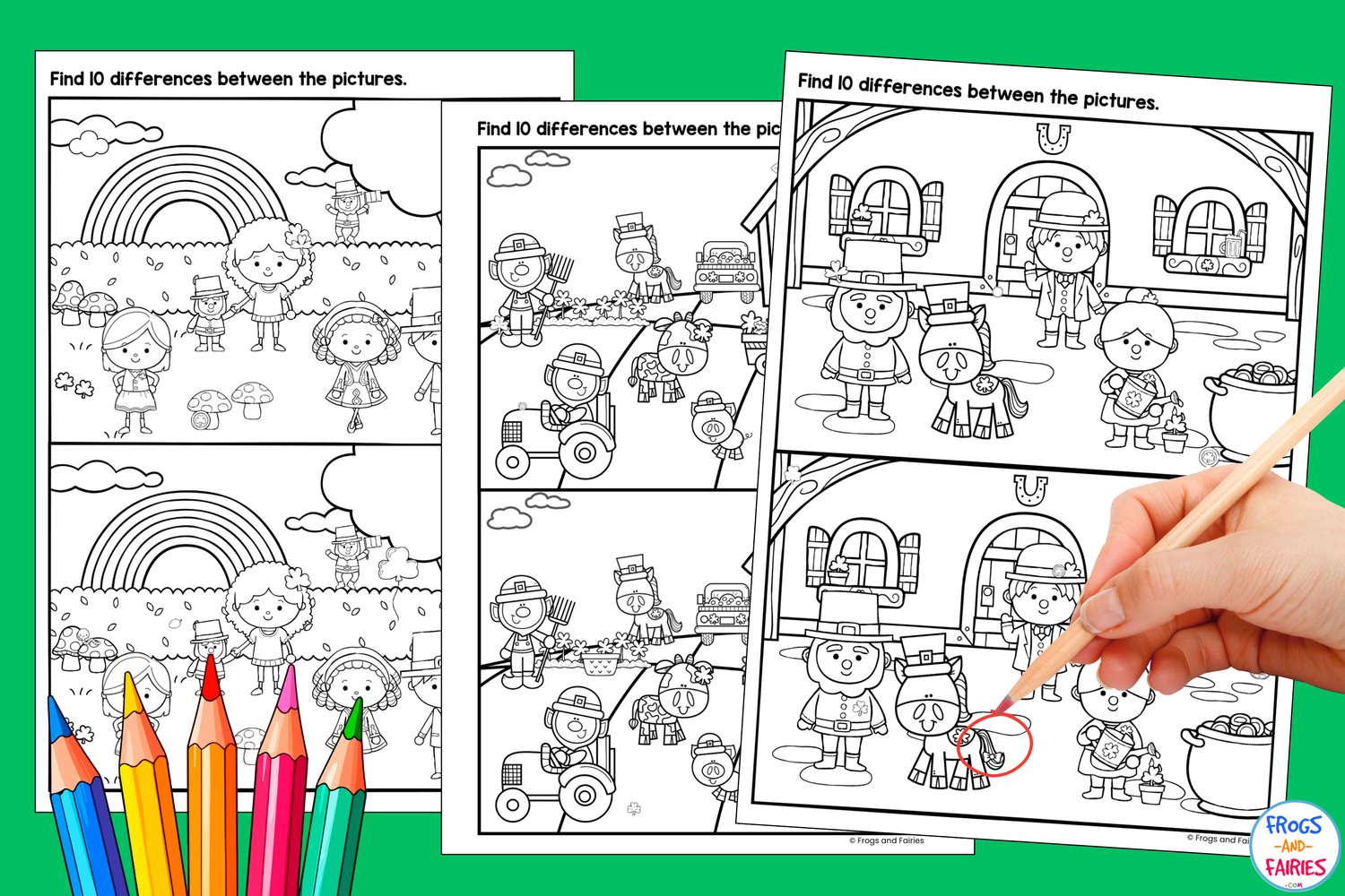St. Patrick’s Day Spot the Difference Puzzles – A Fun Way to Build ...