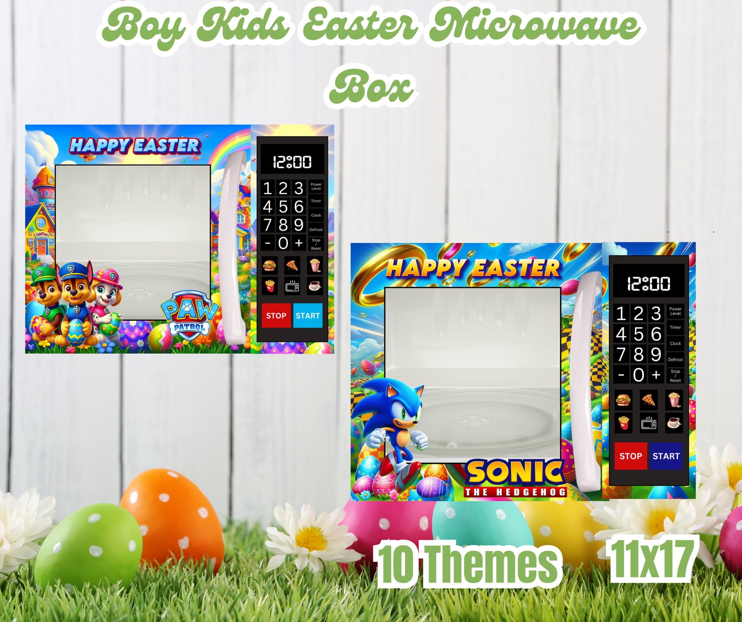 10 BOY THEMES EASTER MICROWAVE BOX - Payhip