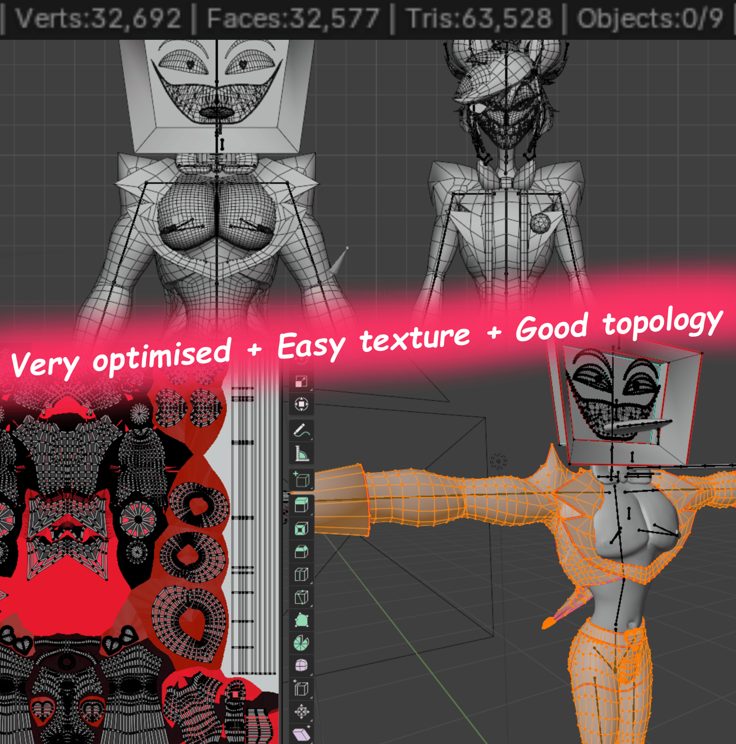 Valentines Day Alastor & Vox Vrchat Model Files